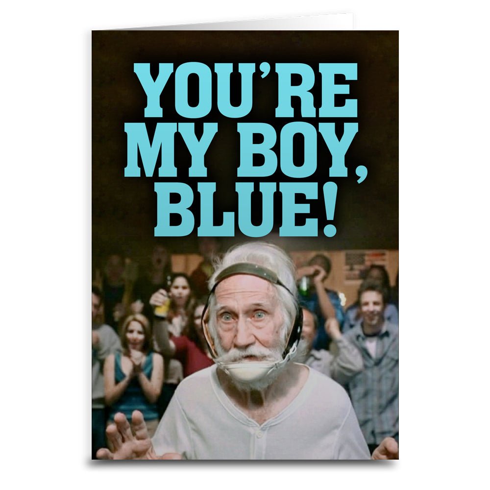 You're My Boy, Blue "Old School" Inspired Greeting Card