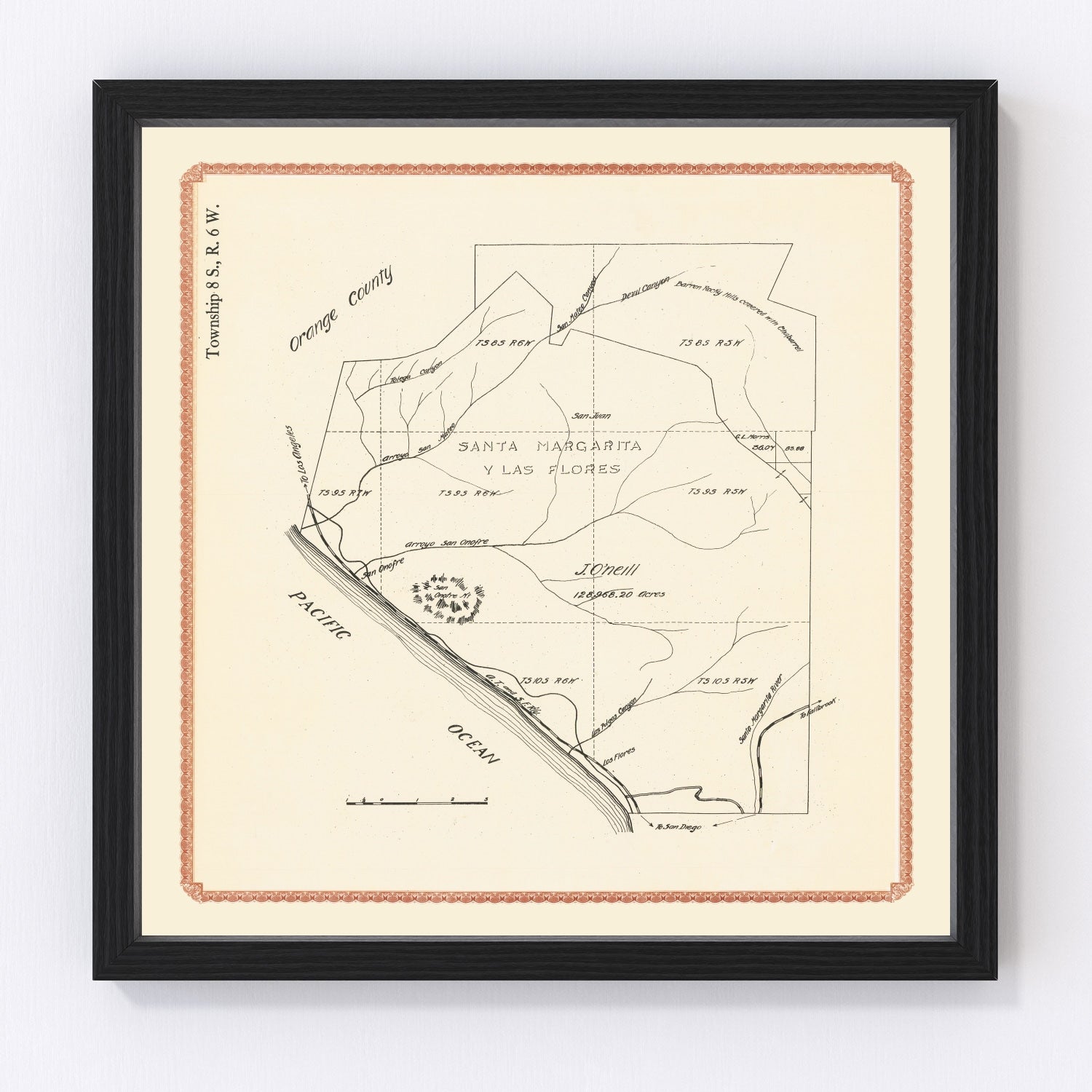 Vintage Map of Camp Pendleton, 1912