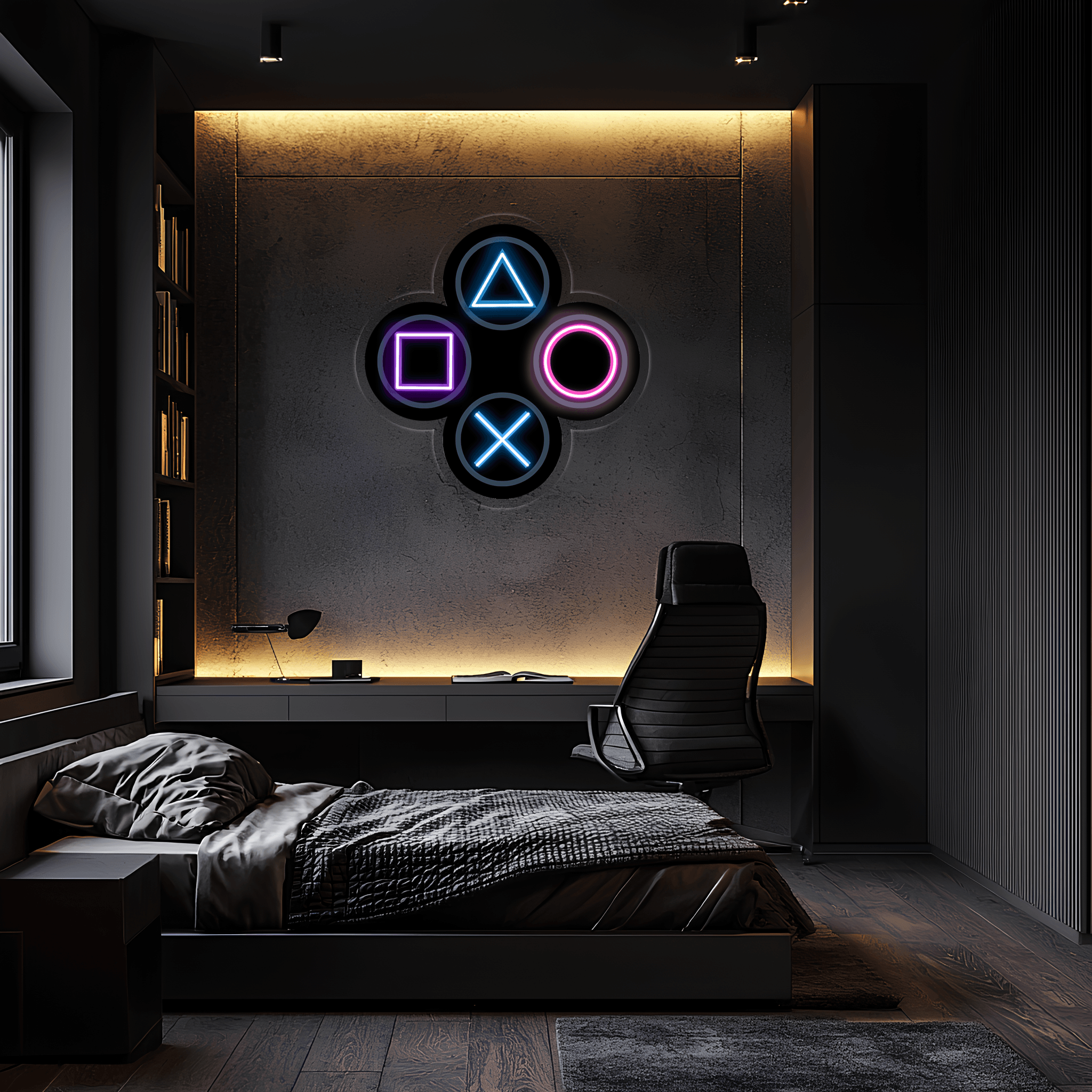 Gamer Plexiglass Neon Art, Gamer Neon Sign, Neon Light Sign, Neon Wall