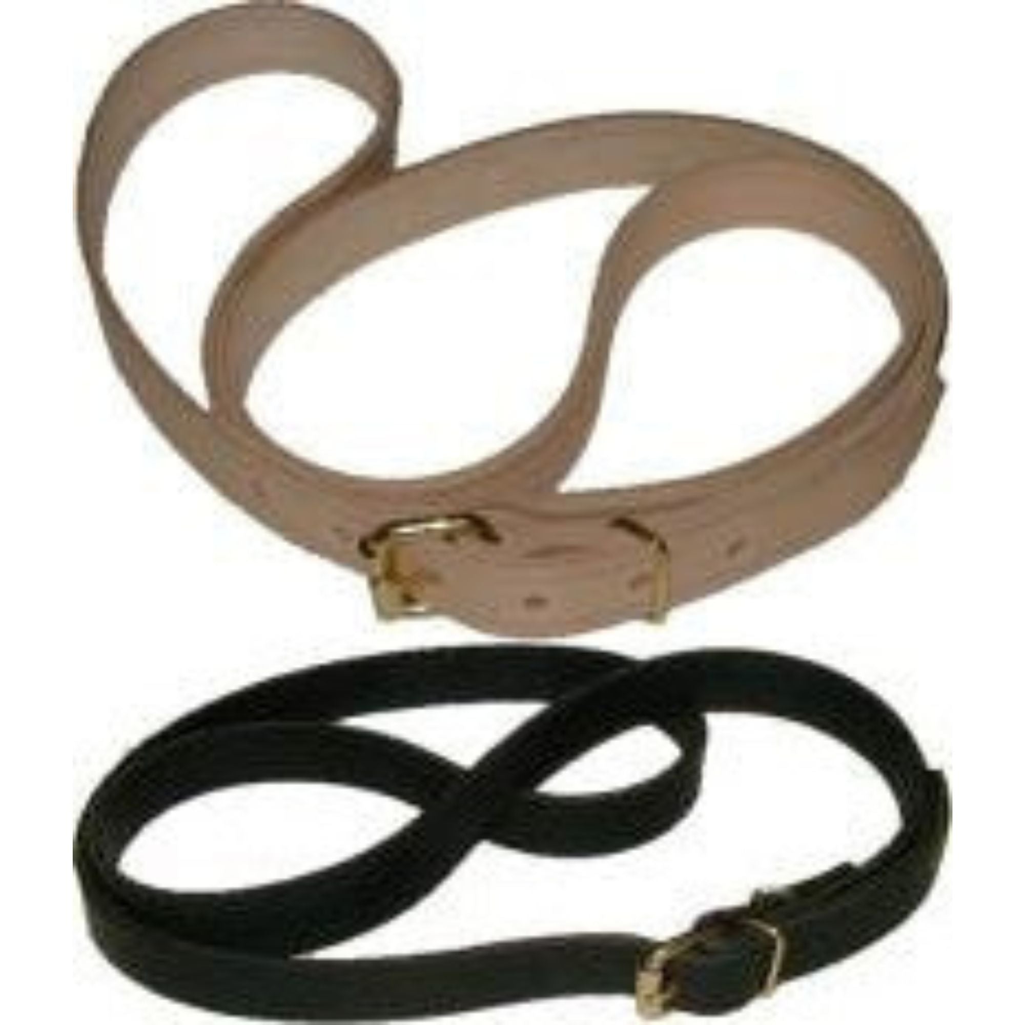 Black or Tan Leather Trunk Strap