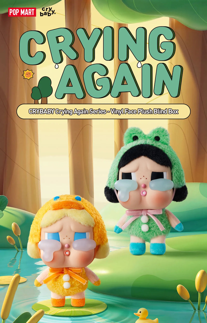 [RESTOCK: JULY] POPMART CRYBABY Crying Again Series - Vinyl Face Plush
