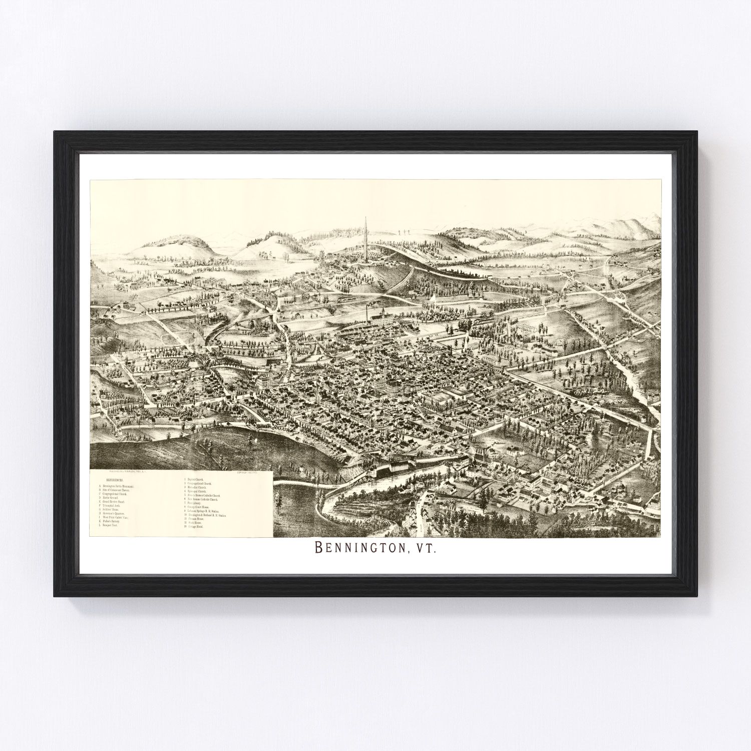 Vintage Map of Bennington, Virginia 1905