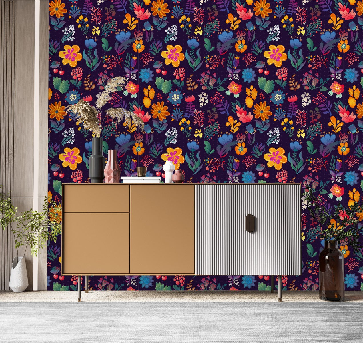 Dark Vintage Design Wallpaper