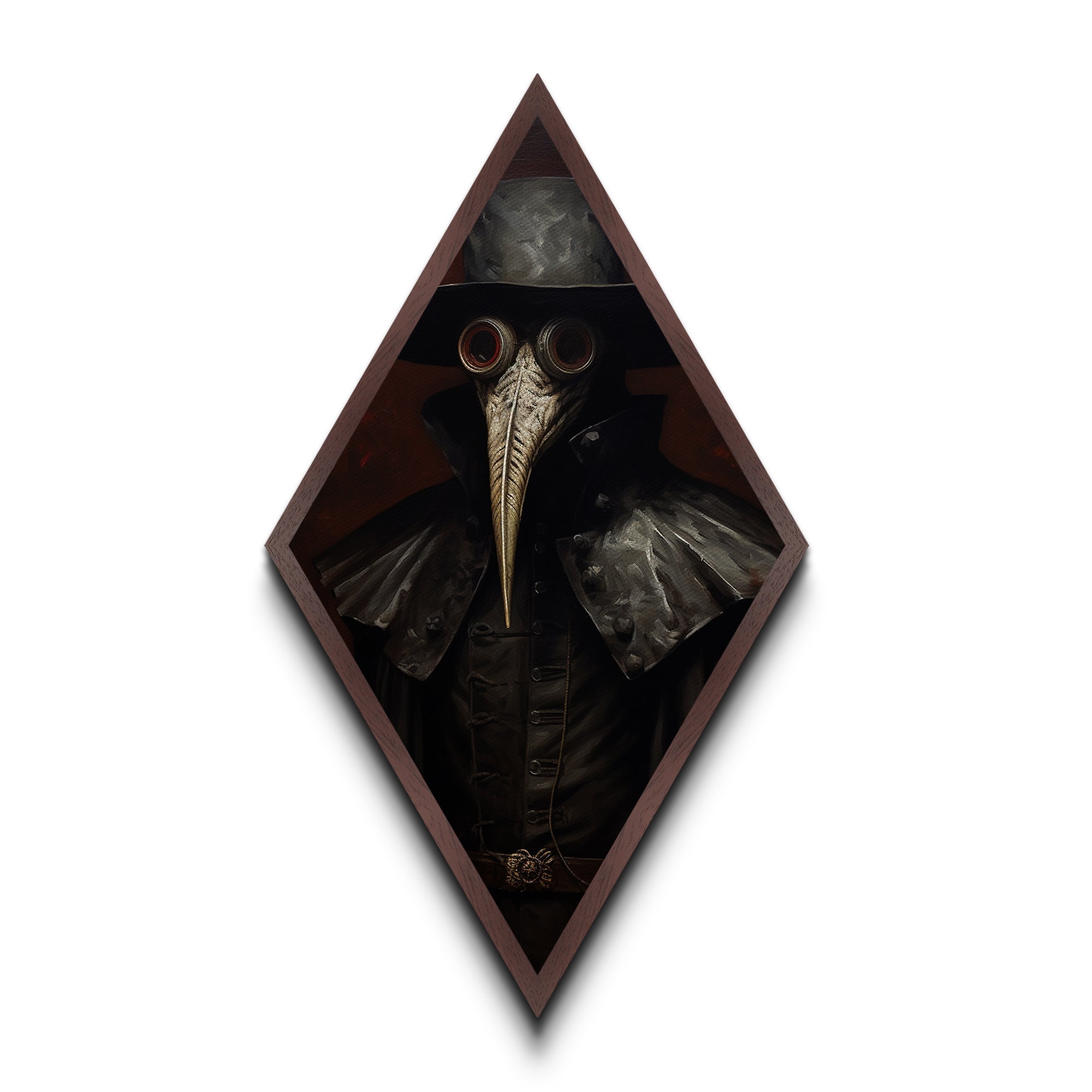 Gothic Victorian Plague Doctor Portrait, Dark Academia, Gothic Art, Ca