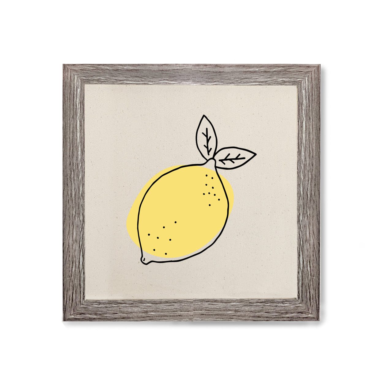 Lemon Canvas Kitchen Wall Art