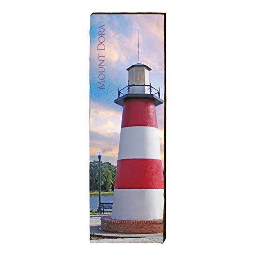 Mount Dora Lighthouse Home Decor Art Print on Real Wood