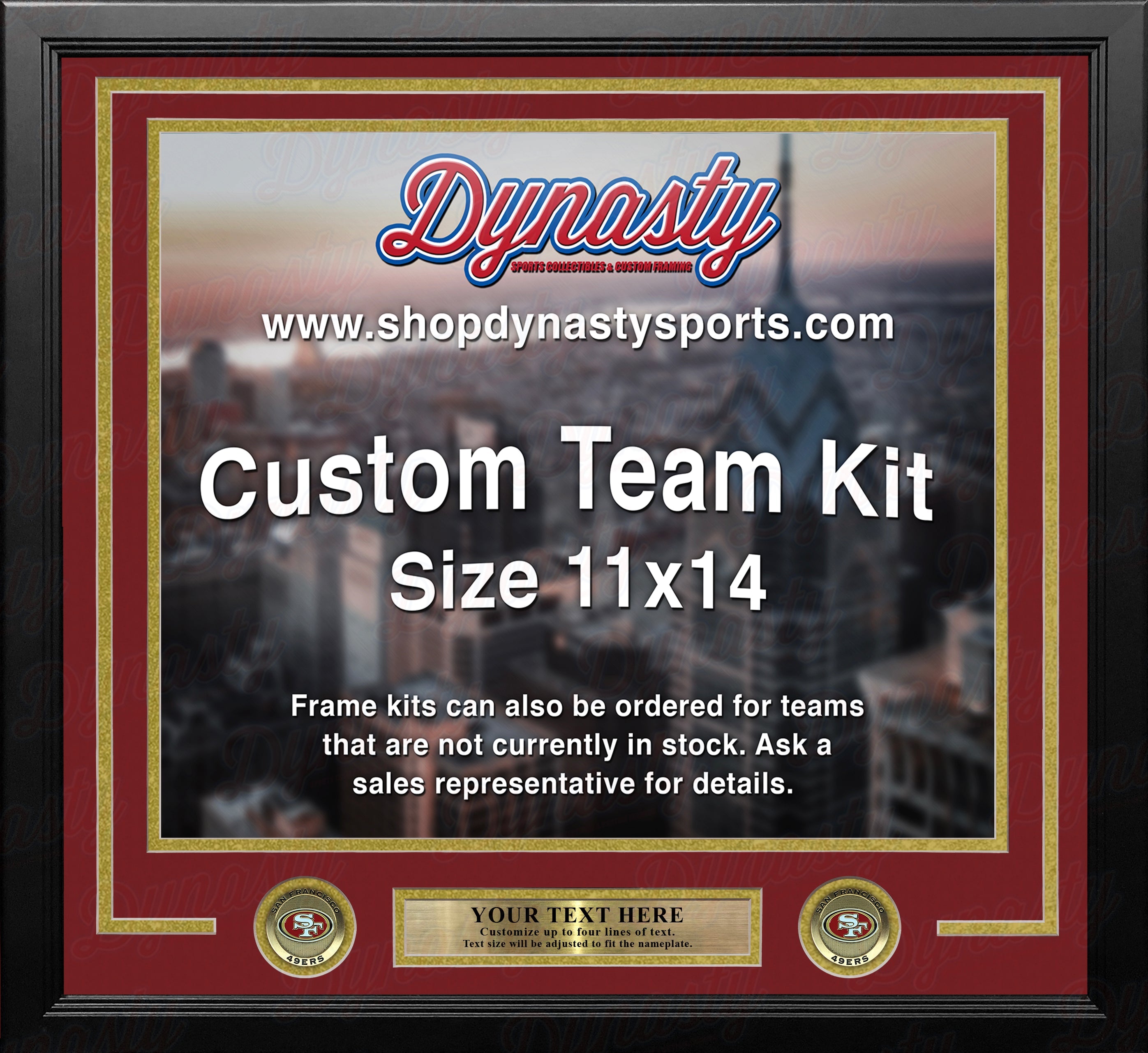 San Francisco 49ers Custom NFL Football 11x14 Picture Frame Kit (Multi