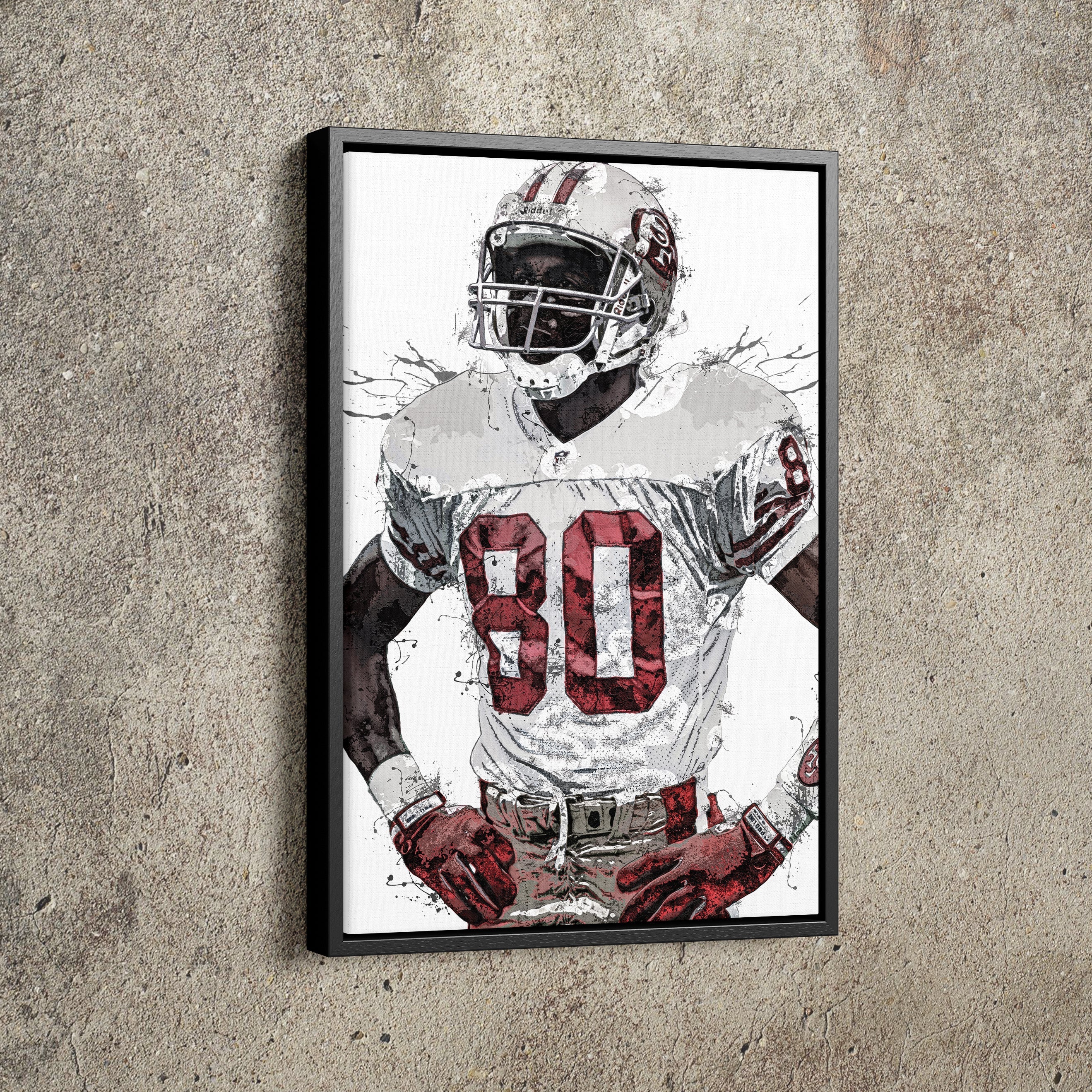 Jerry Rice Poster San Francisco 49ers Football Painting Hand Made Post