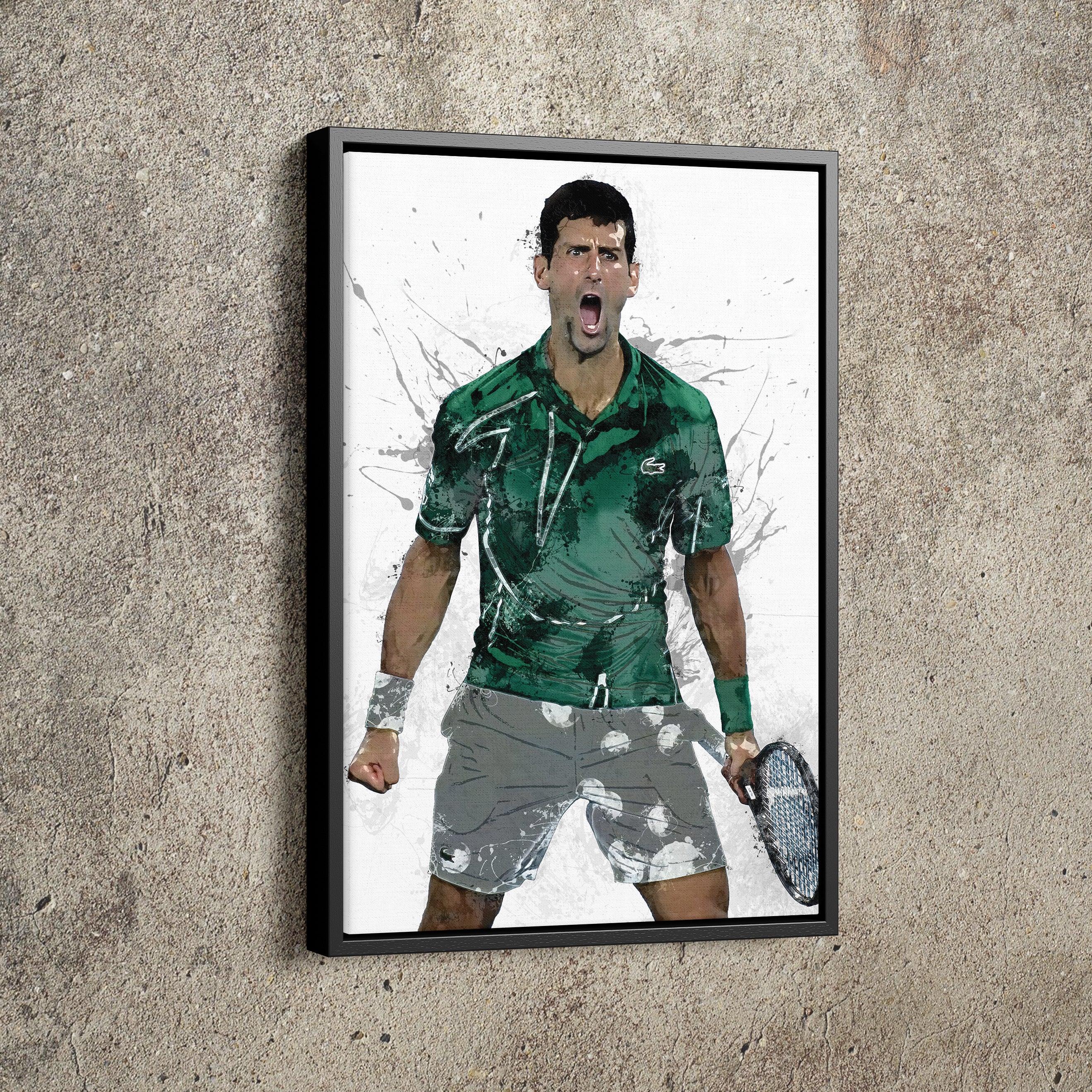 Novak Djokovic Poster Tennis player Hand Made Posters Canvas Print Kid