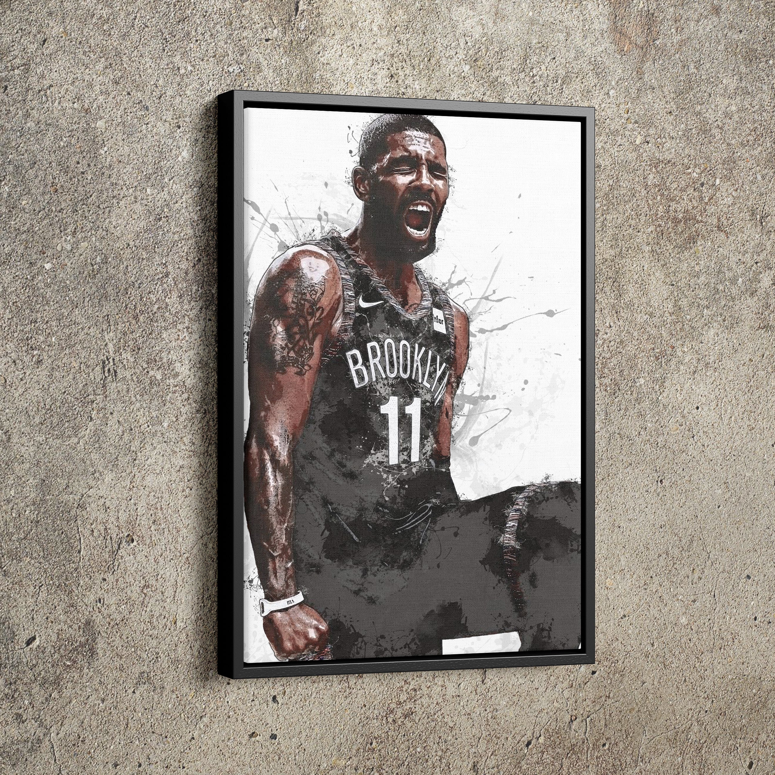 Kyrie Irving Poster Brooklyn Nets Basketball Hand Made Posters Canvas