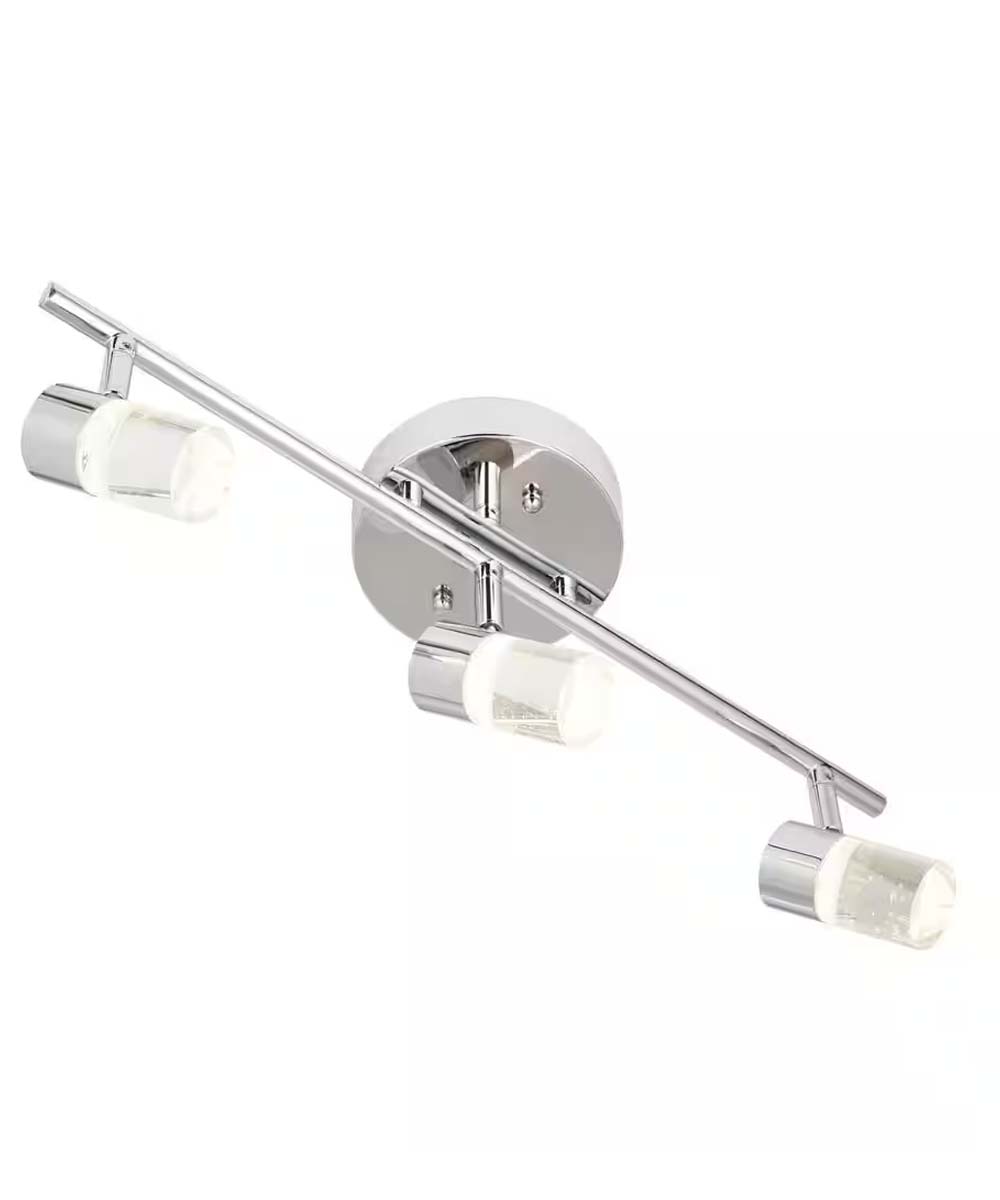 Catalina 19"W 3-Light LED Track Bar Light Fixture Brushed Nickel with