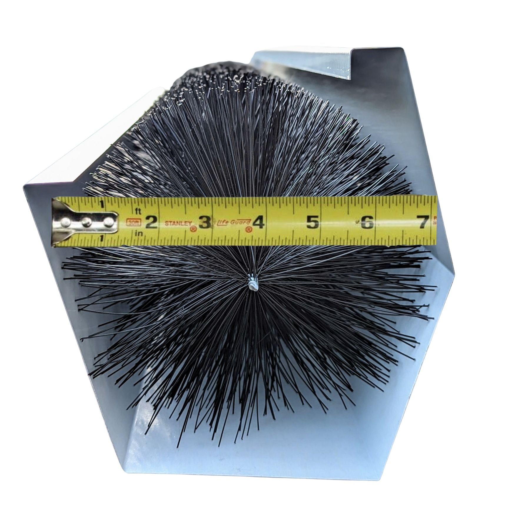 7 Inch Gutter Guards – Commercial Brush Leaf Guard (6.5" Dia) – Gutter
