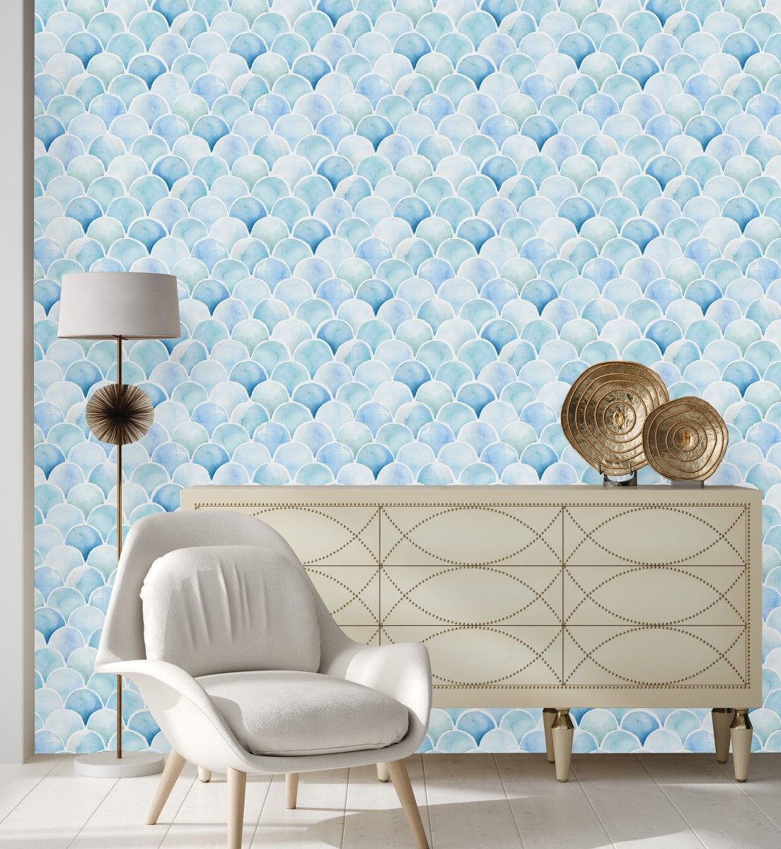 Light Blue Pattern Wallpaper