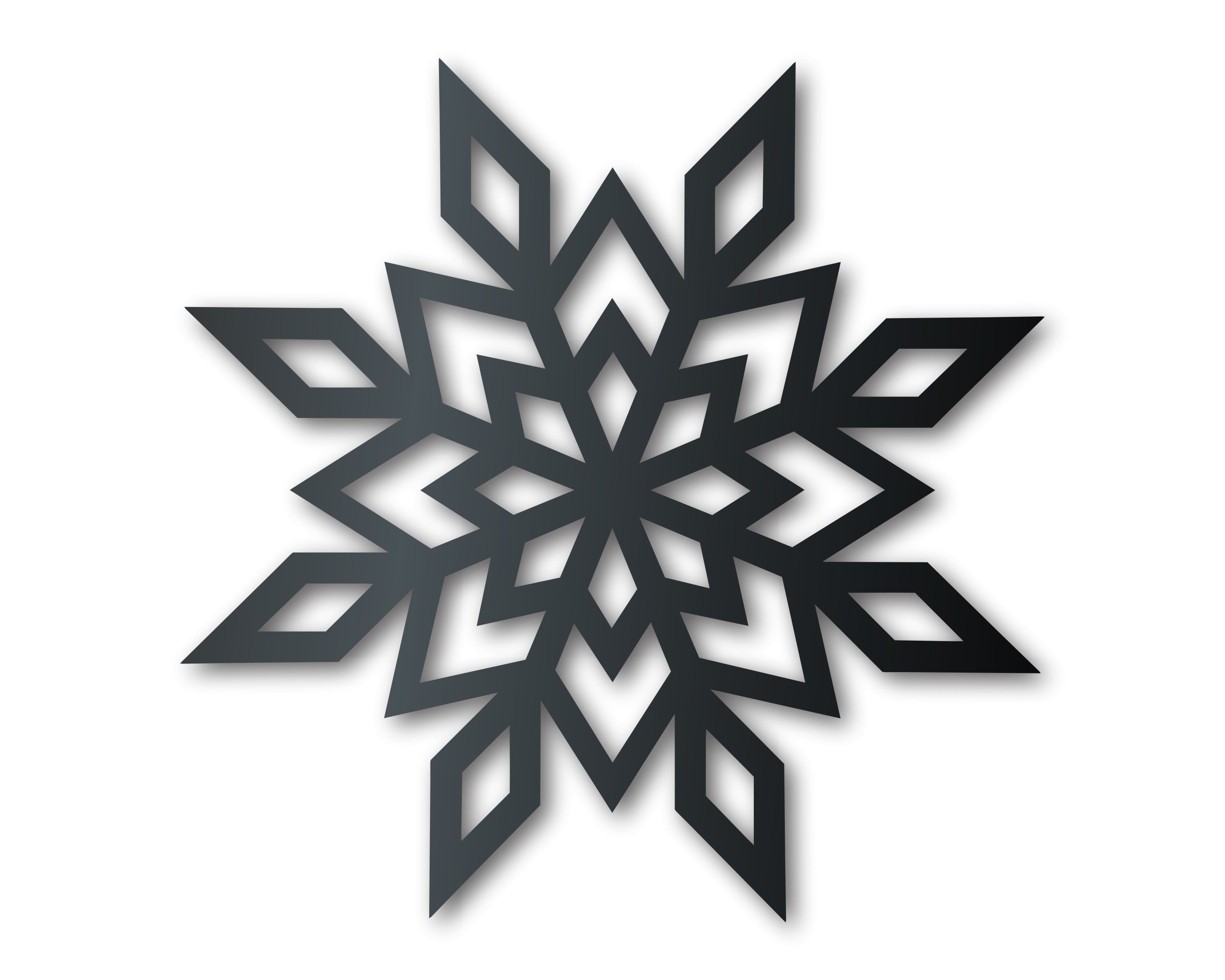 Metal Snowflake | Winter | Indoor Outdoor | Up to 36" | Over 20 Color