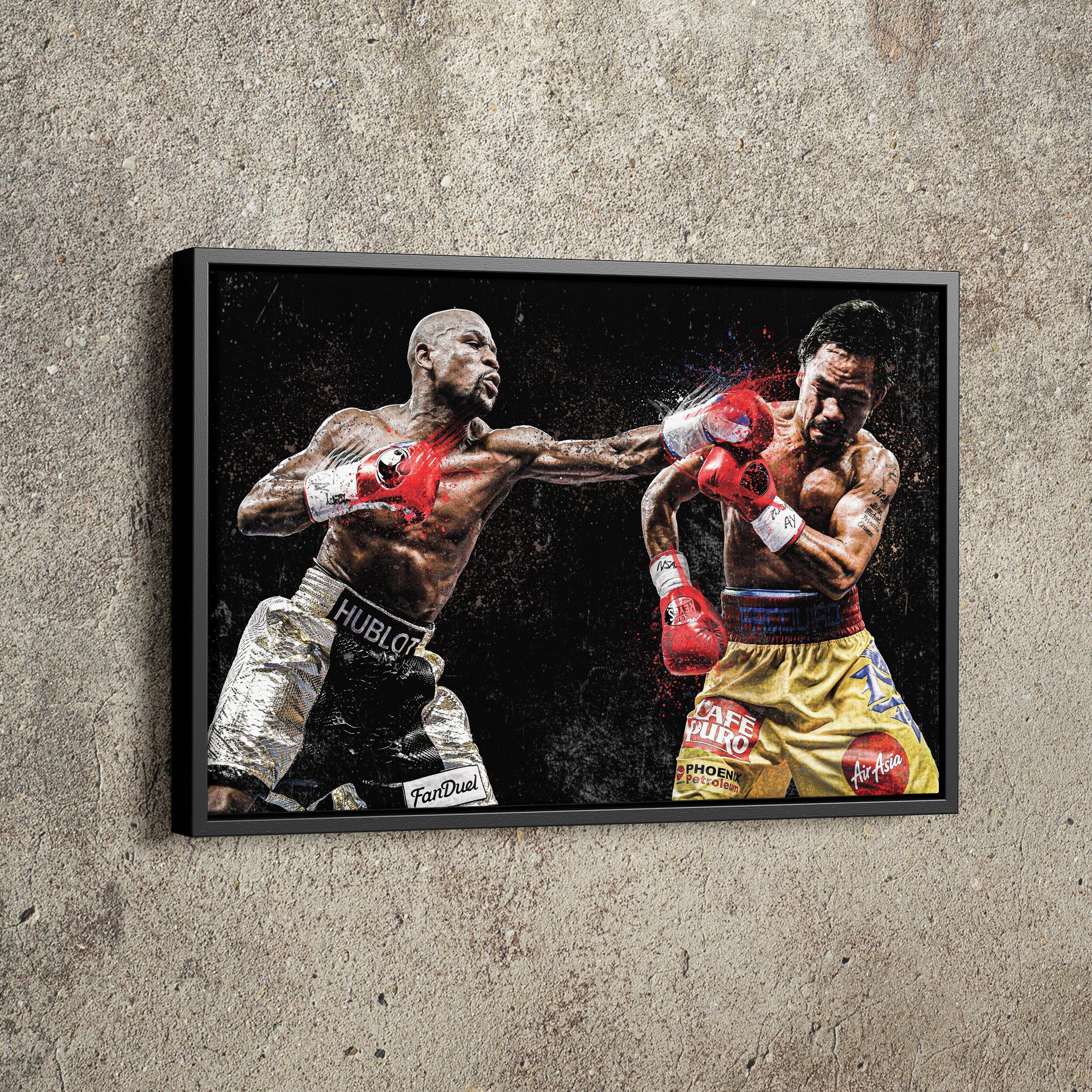 Floyd Mayweather Vs Manny Pacquiao Poster Boxing Hand Made Posters Can