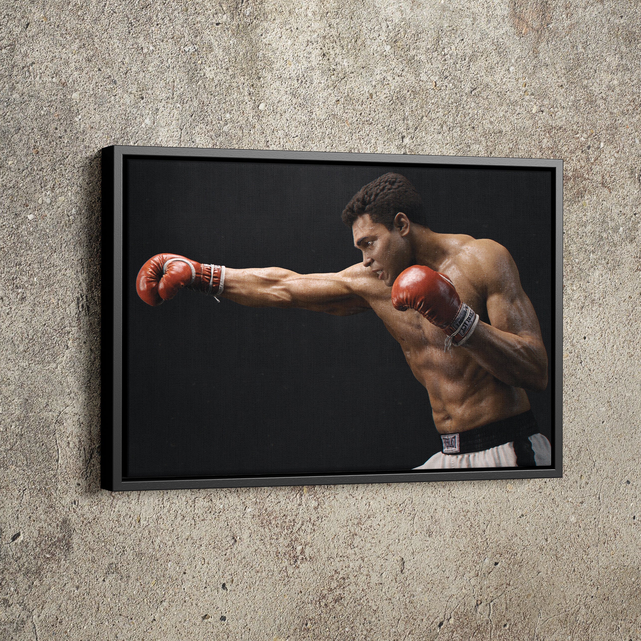 Muhammad Ali Punch Poster Boxing Hand Made Posters Canvas Print Wall A