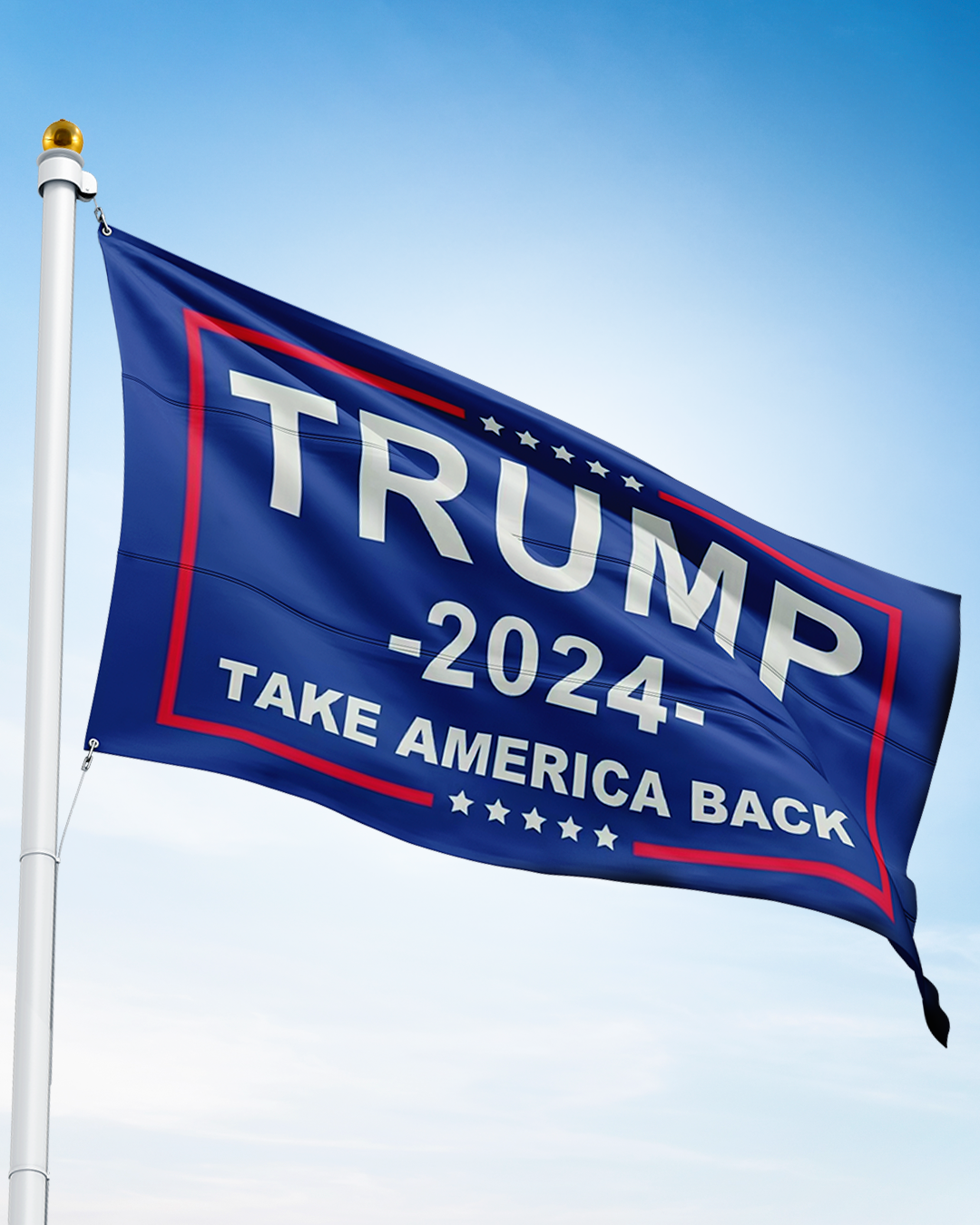 Trump 2024 Take America Back Flag 3' x 5' Size