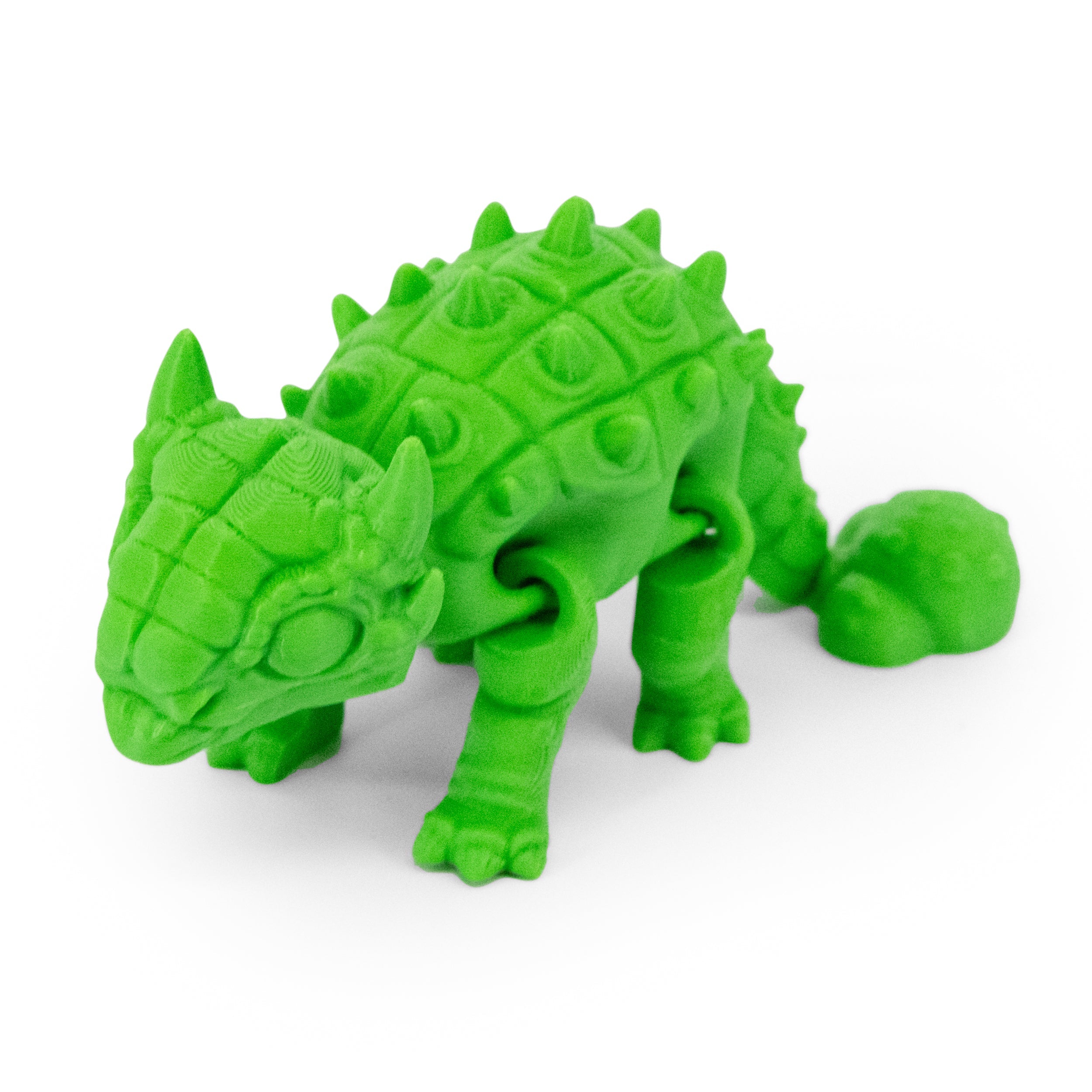 3D Printed Ankylosaurus Dinosaur Fidget | Mutliple Colors | Black Shee