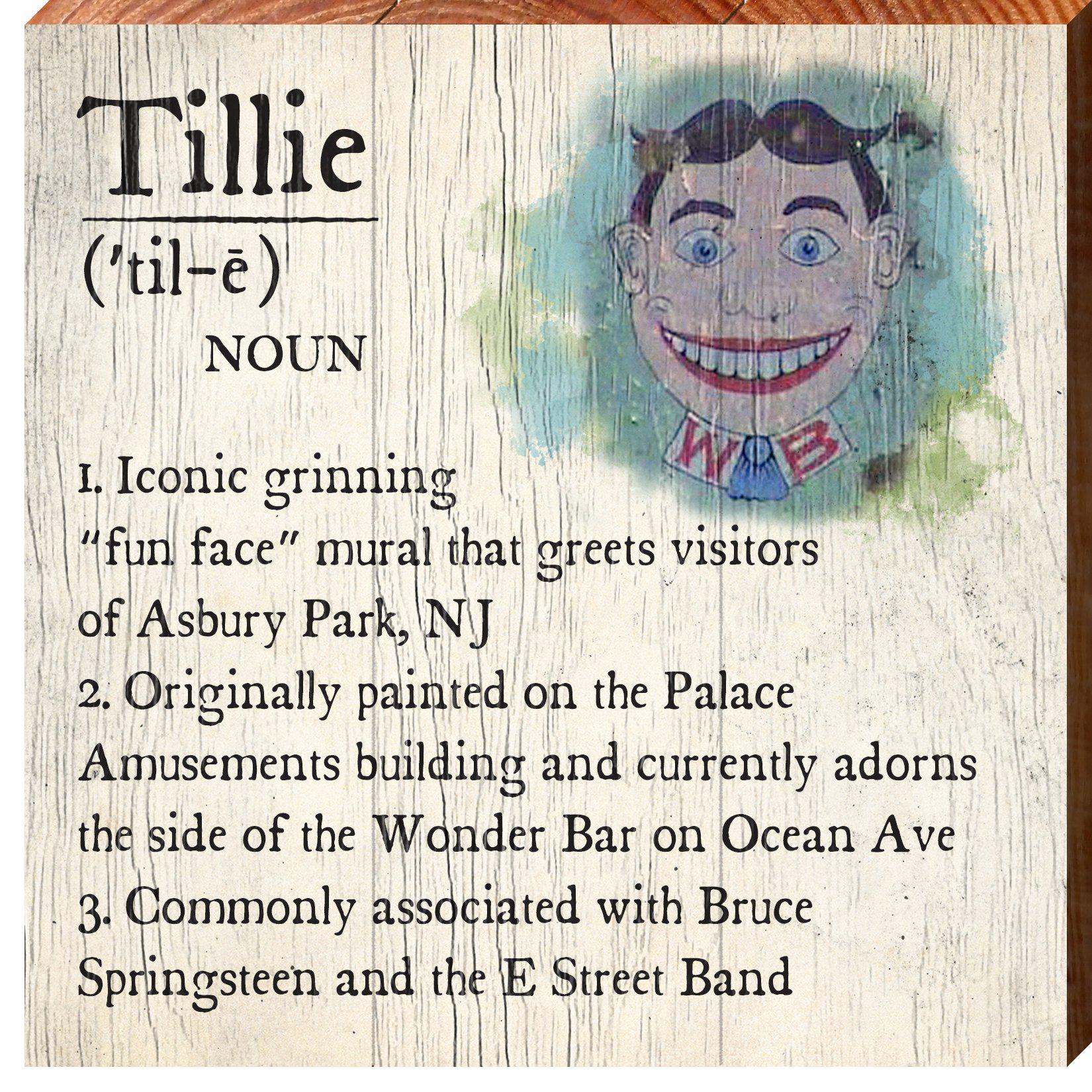 Tillie Definition | Wall Art Print on Real Wood