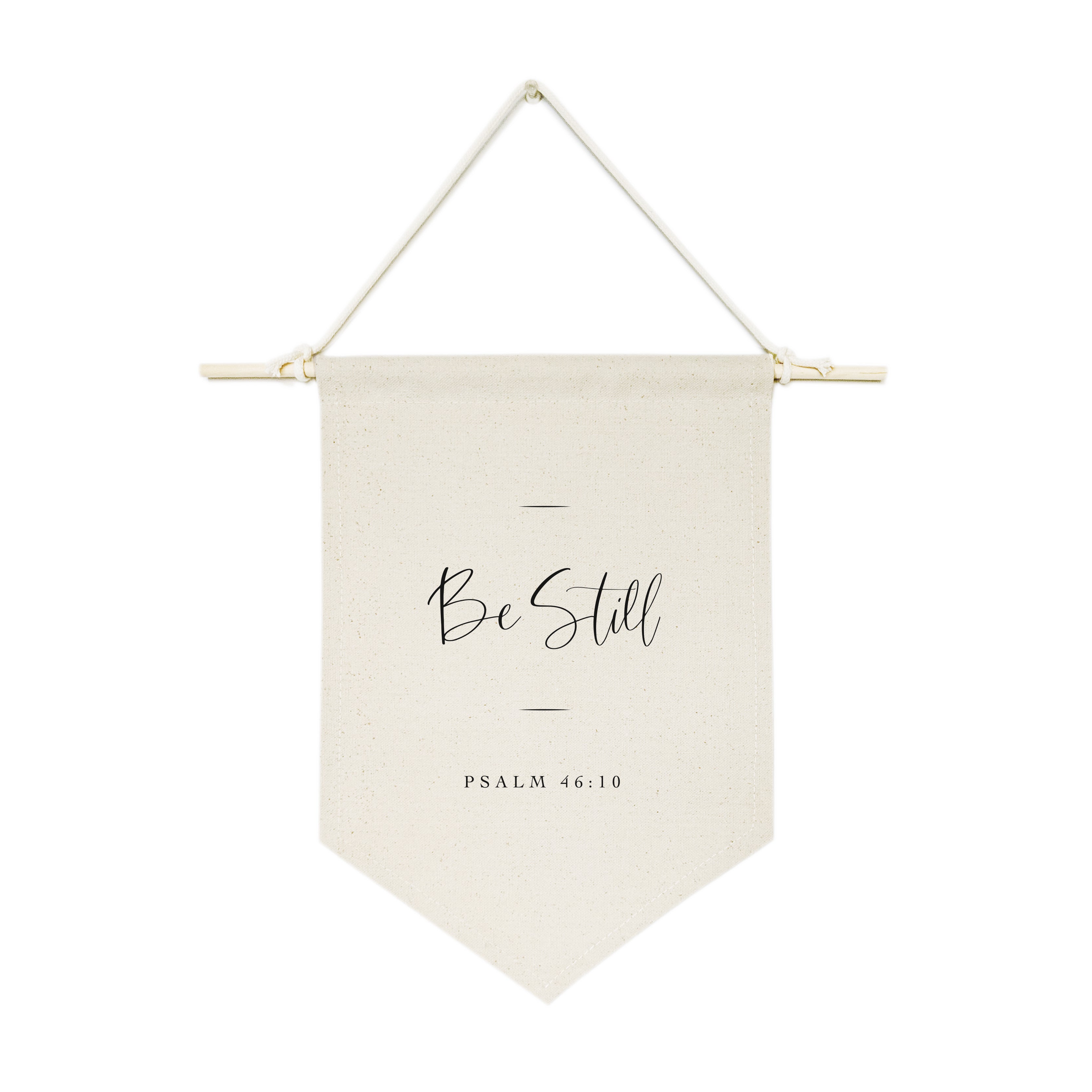 Be Still, Psalm 46:10 Hanging Wall Banner Cotton Canvas Scripture, Bib