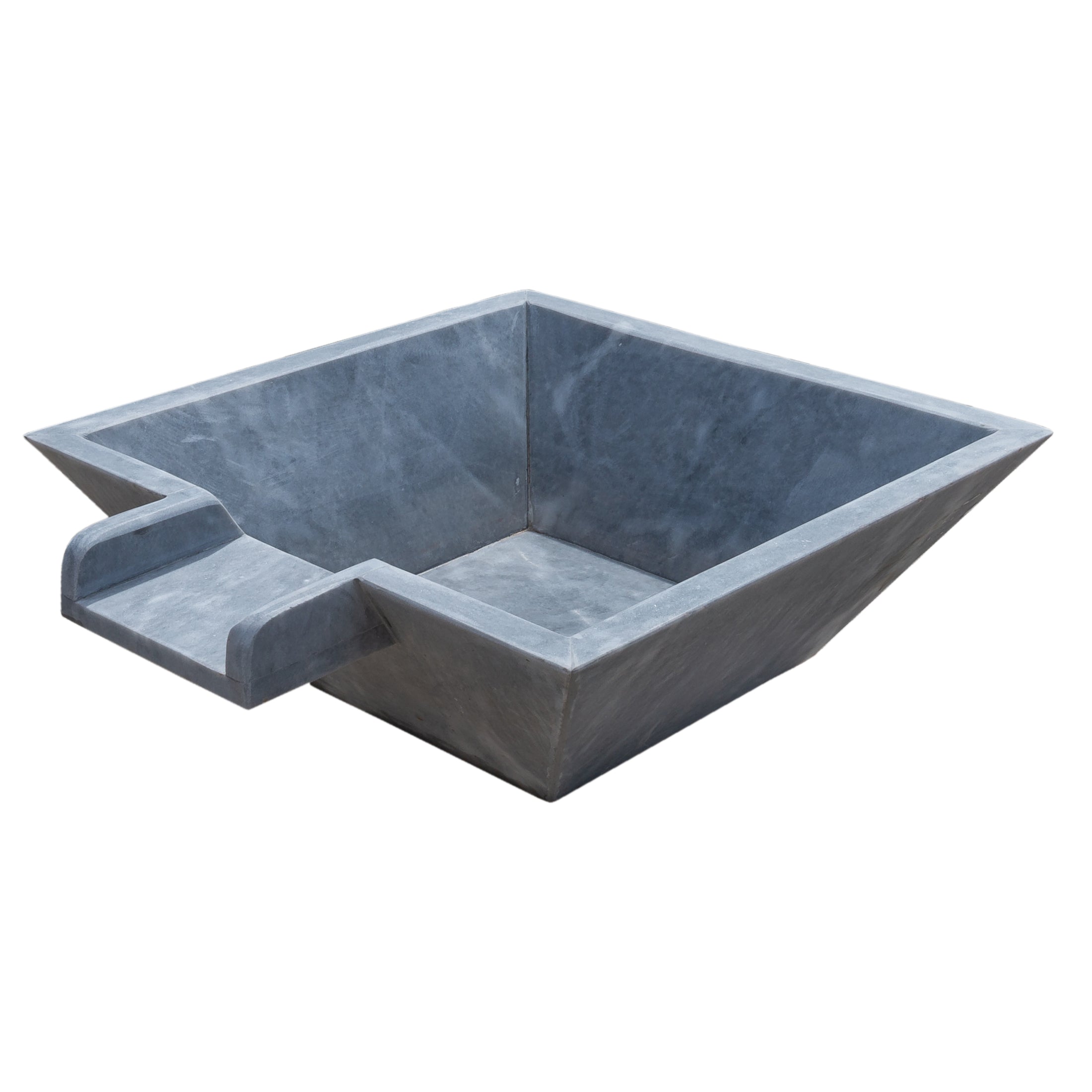 Bluestone Marble Natural Stone Pool Square Cascade Water Bowl