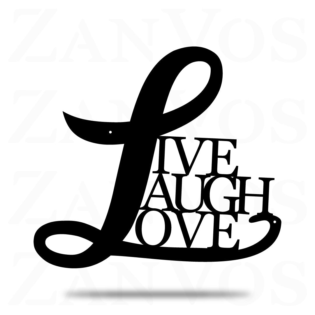 Cursive Live Laugh Love