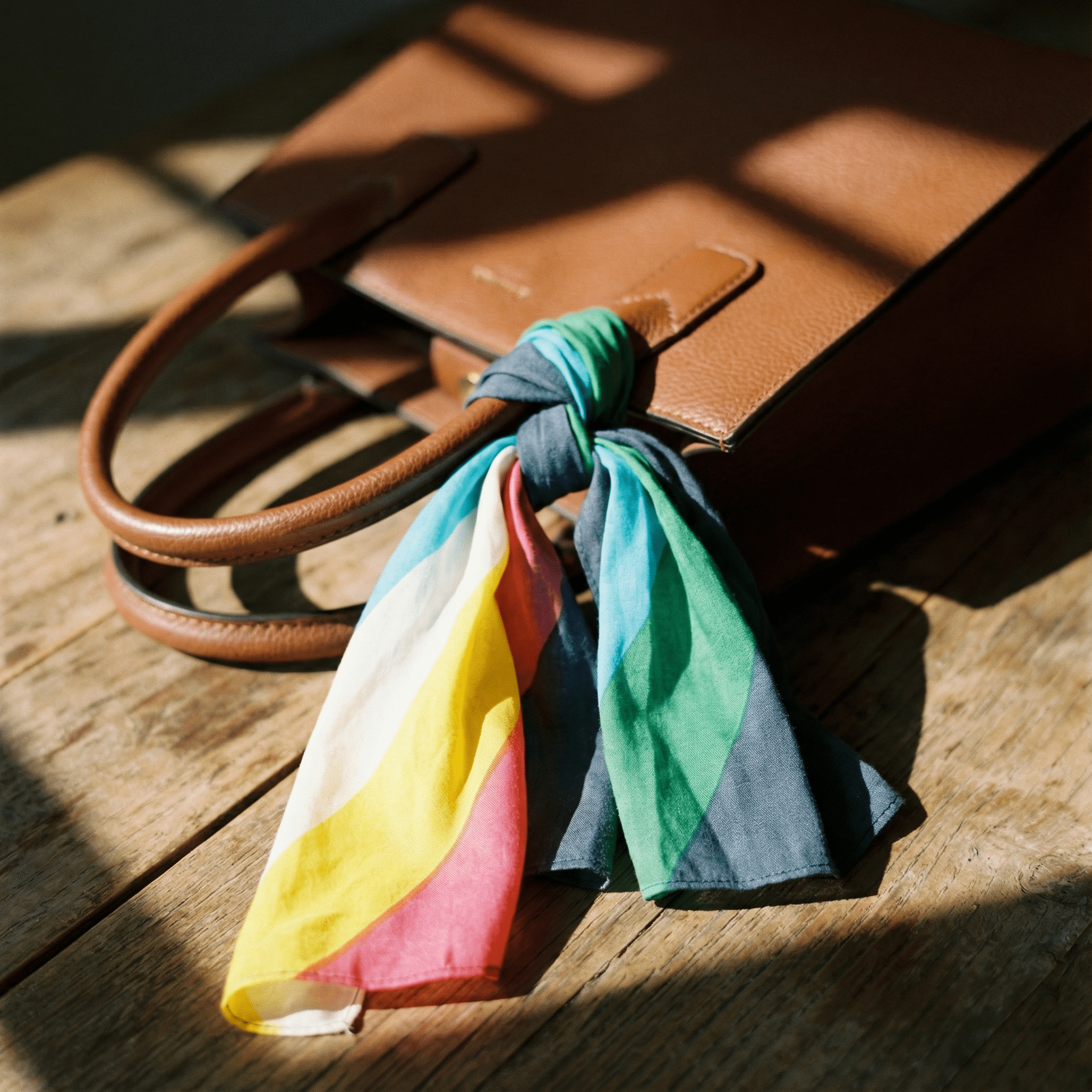 Disability Pride Small Scarf | Disability Flag Color Rainbow Stripe Ba