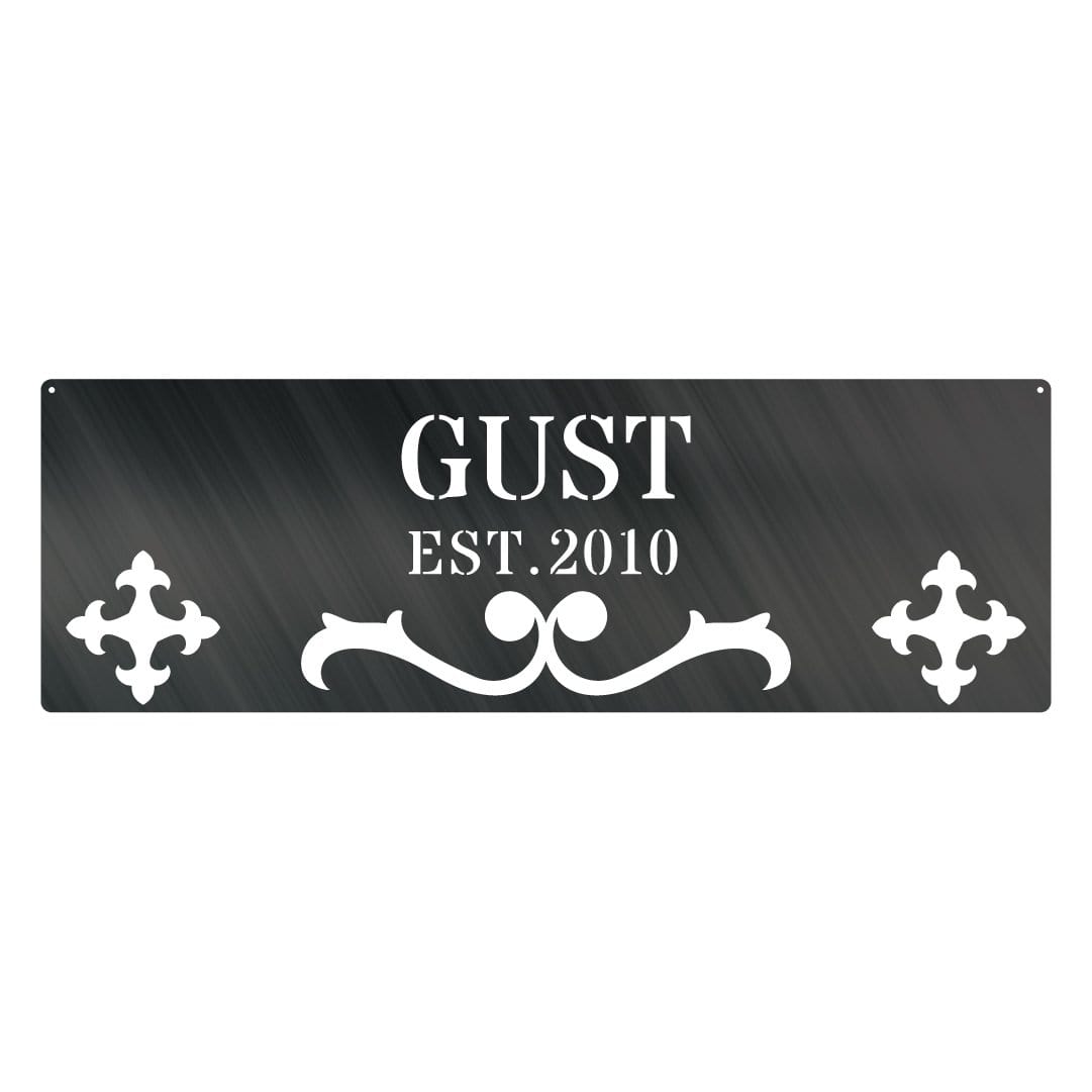 Name EST Metal Monogram
