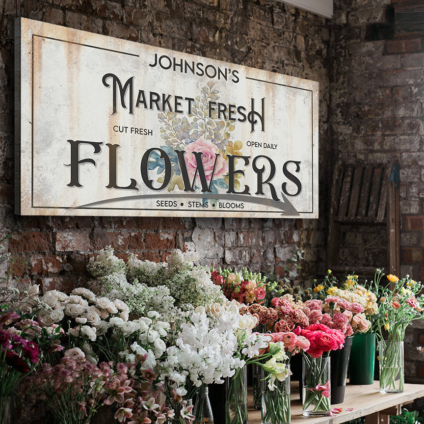 Fresh Flowers Sign