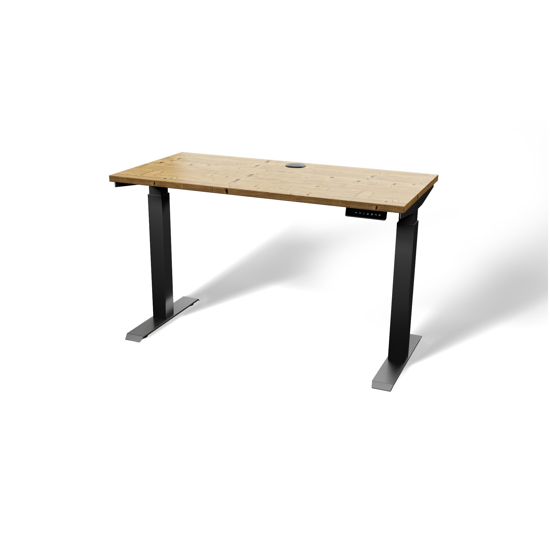 Butcher Block 48” Height-Adjustable Standing Office Desk