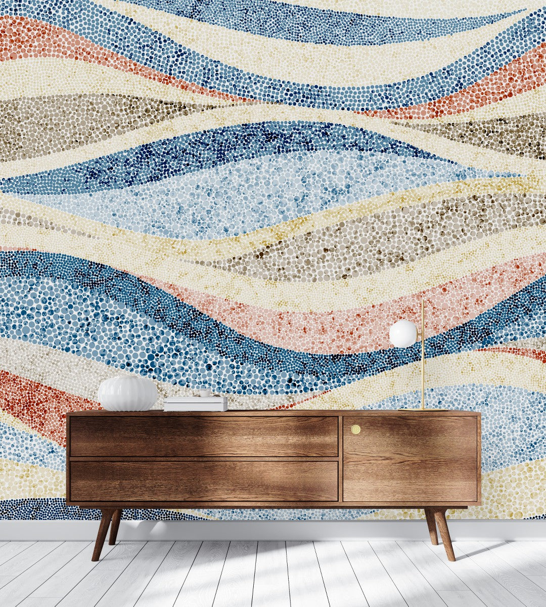 Waves Pattern Wallpaper