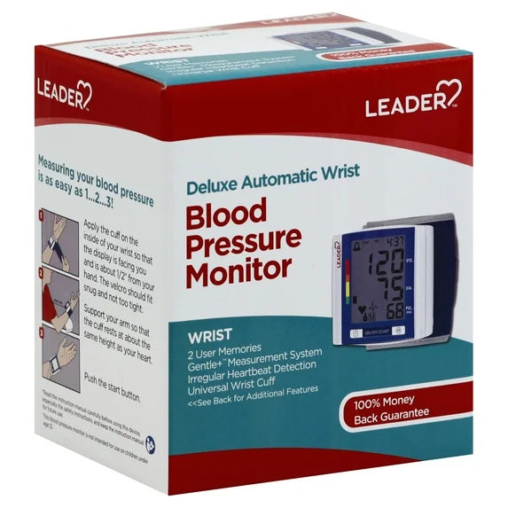 Leader Deluxe Automatic Wrist Blood Pressure Monitor