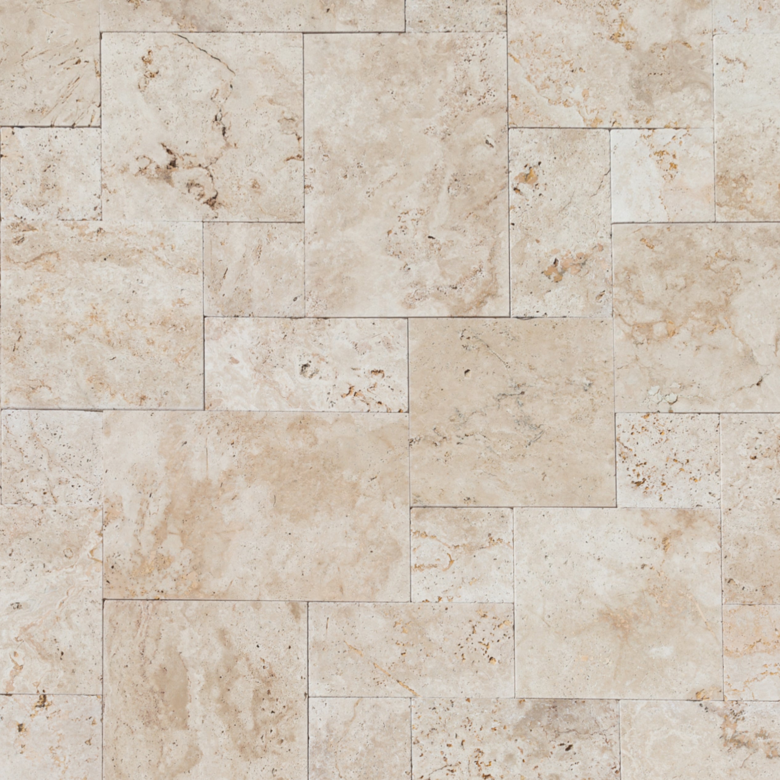 Travertine Light Antique Pattern Tumbled Pavers