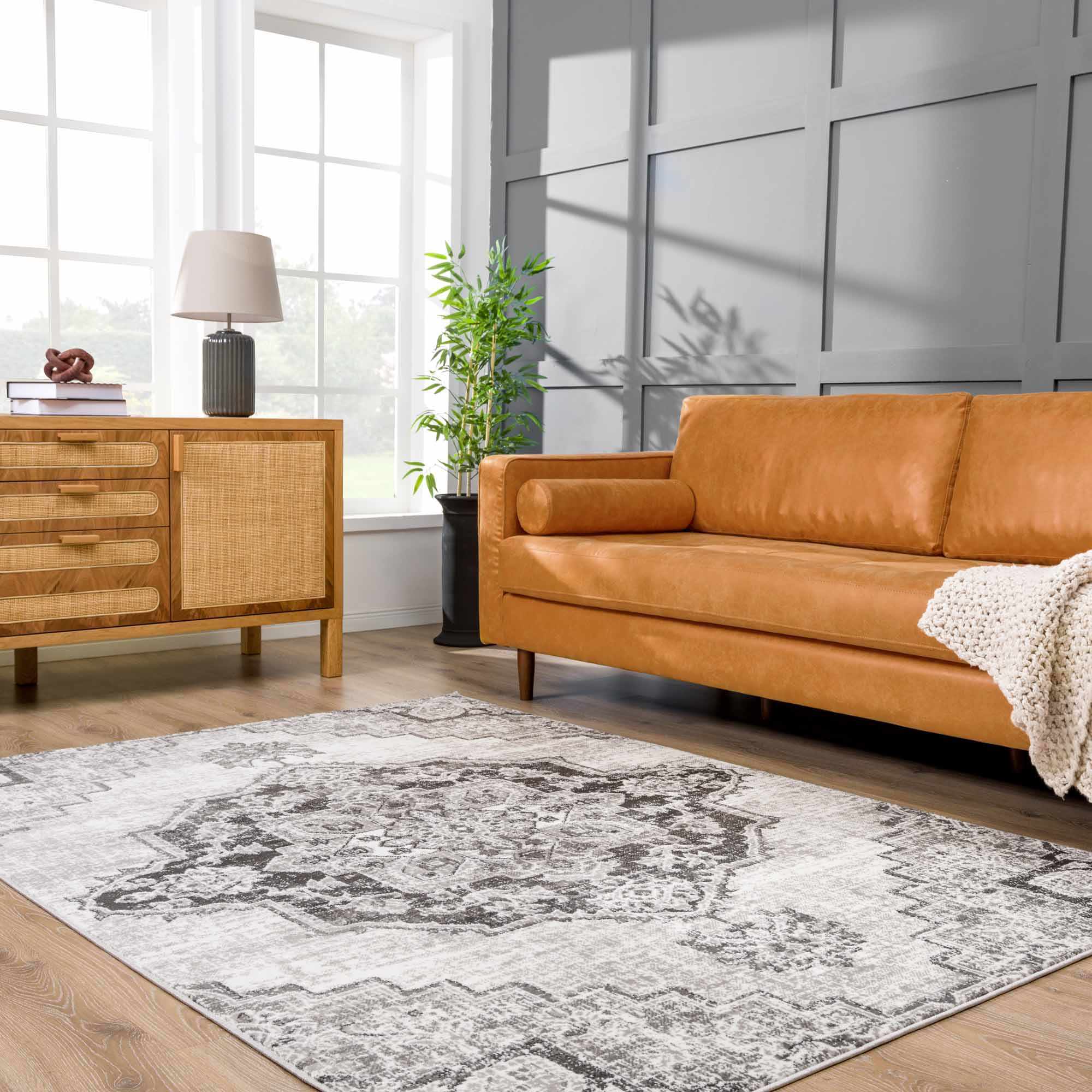 Elani Gray Performance Rug - Clearance