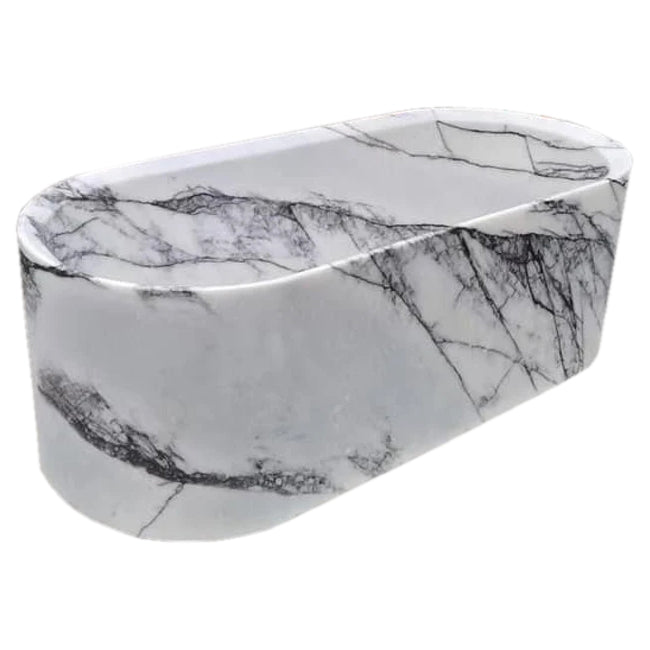 New York Marble Bathtub Carved from Marble Block (W)32" (L)73" (H)24"