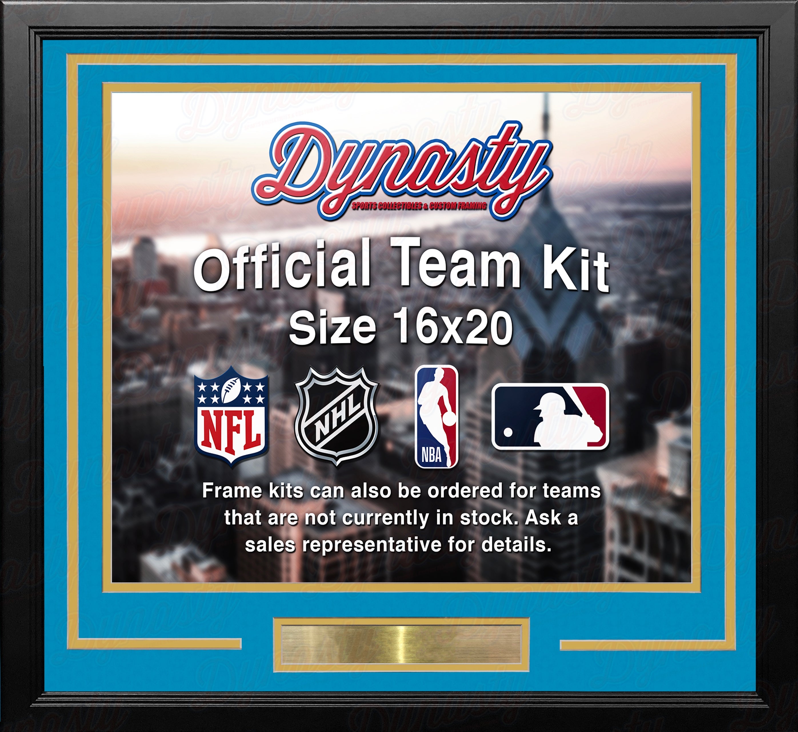 Denver Nuggets Throwback Custom NBA Basketball 16x20 Picture Frame Kit