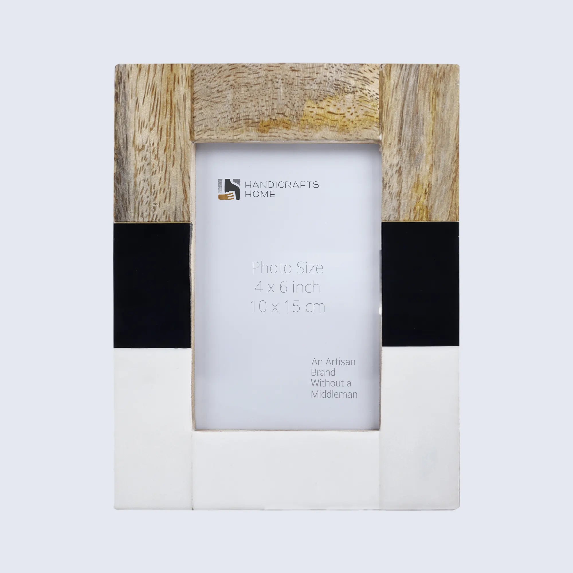 Picture Frames Mondrian Maple Pattern Resin Inlay Collection in 2 Size