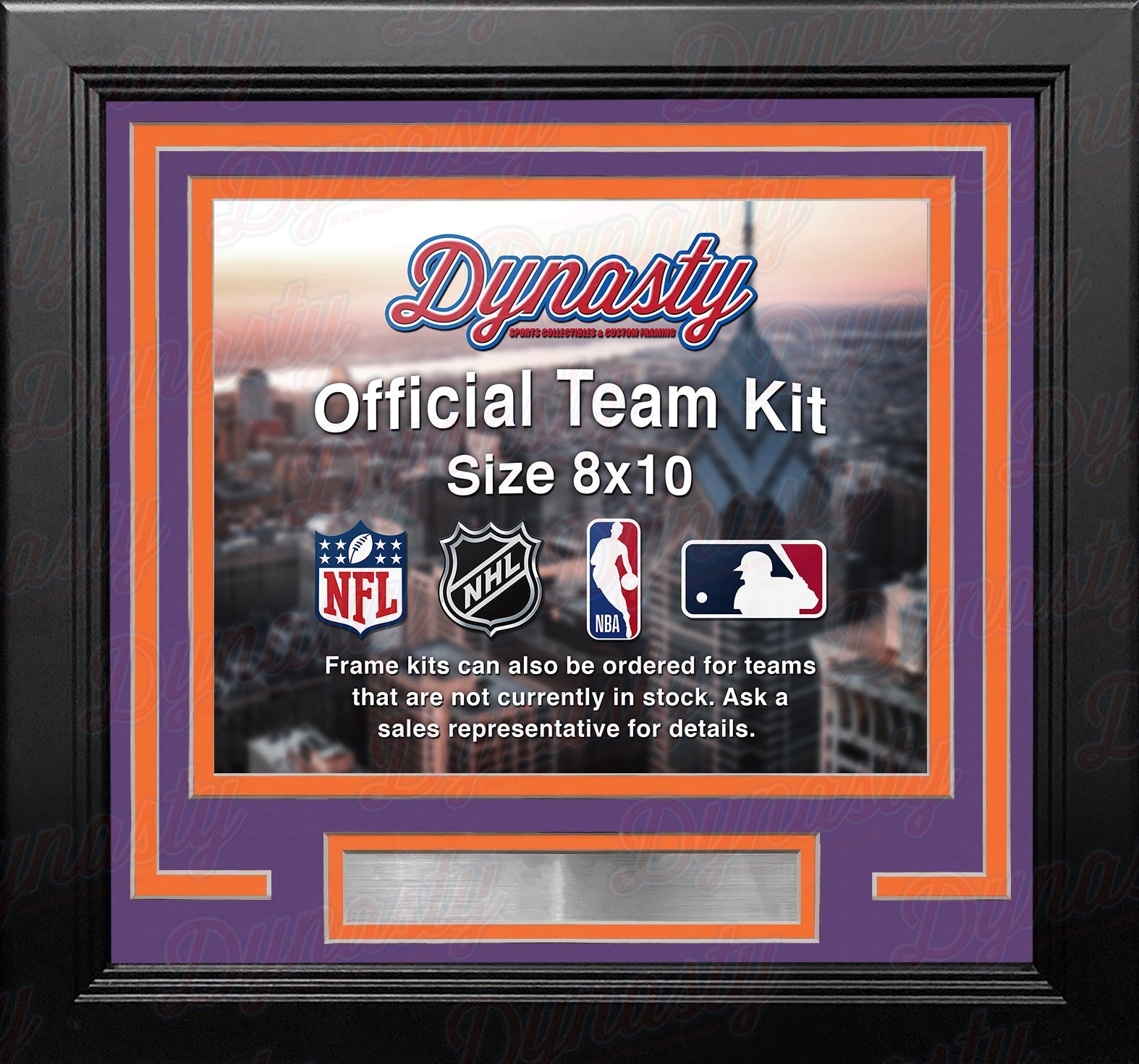 Phoenix Suns Custom NBA Basketball 8x10 Picture Frame Kit (Multiple Co