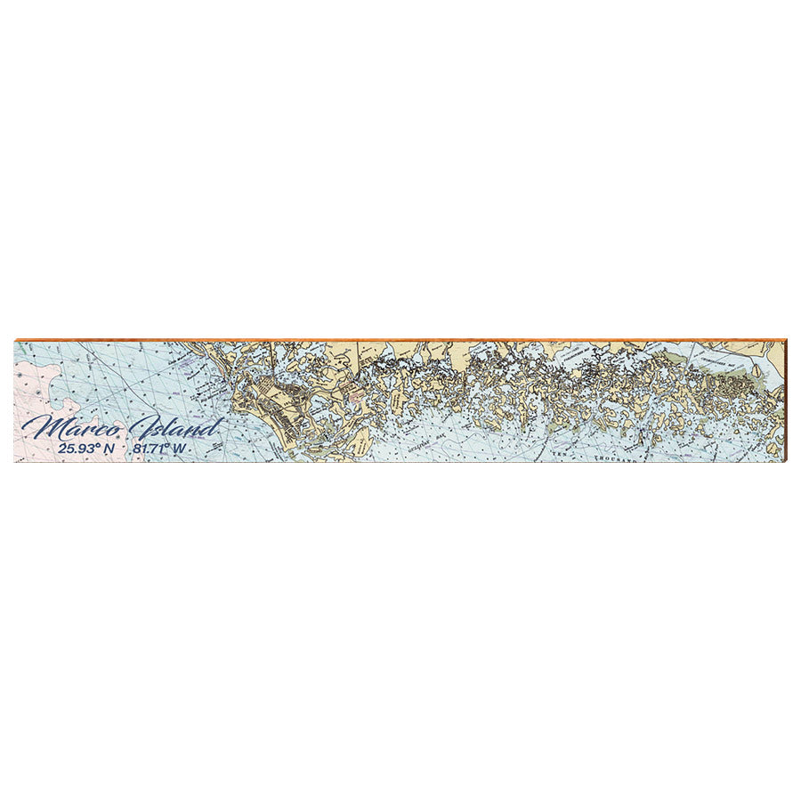 Marco Island, Florida Navigational Chart Large Wall Art | Wall Art Pri