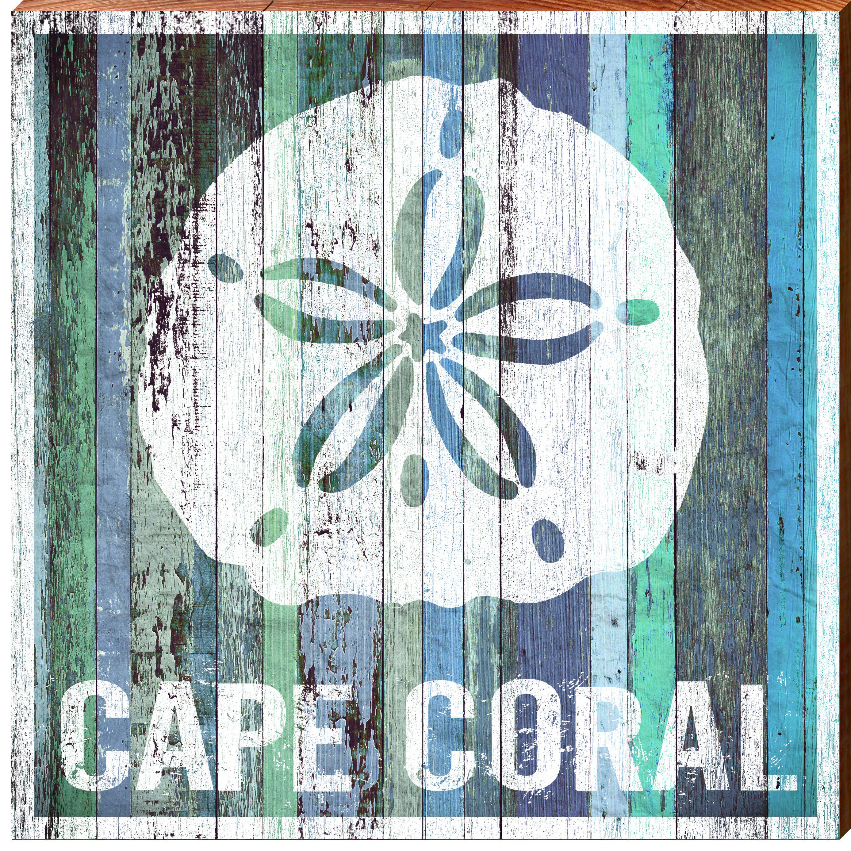 Cape Coral Sand Dollar | Wall Art Print on Real Wood
