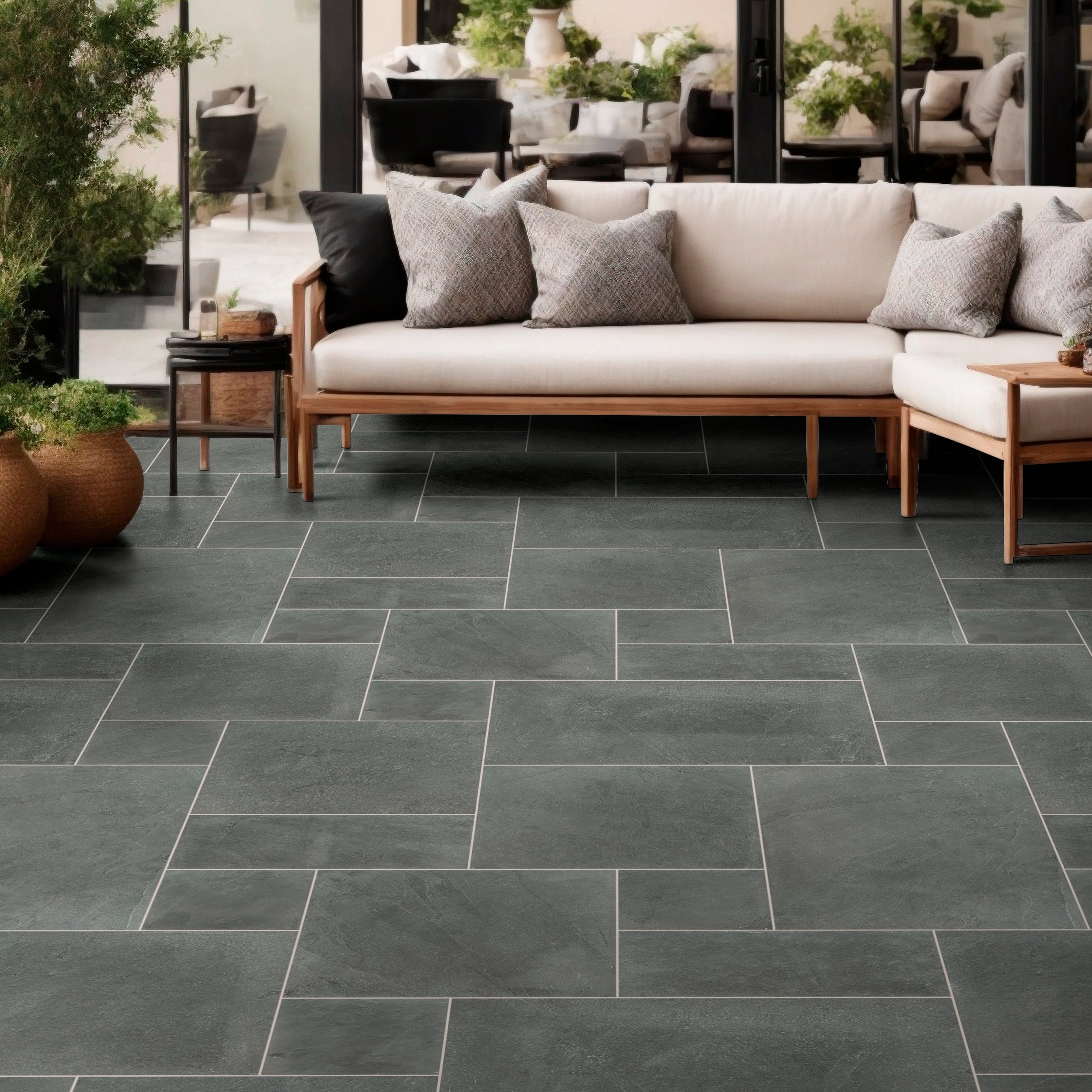 Shop For MSI Montauk Blue Gauged Slate Floor and Wall Tile