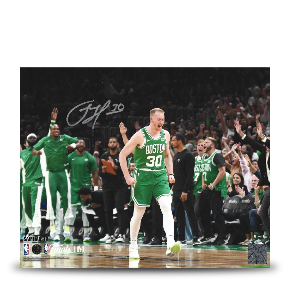 Sam Hauser Celebration Autographed Boston Celtics 8" x 10" NBA Finals