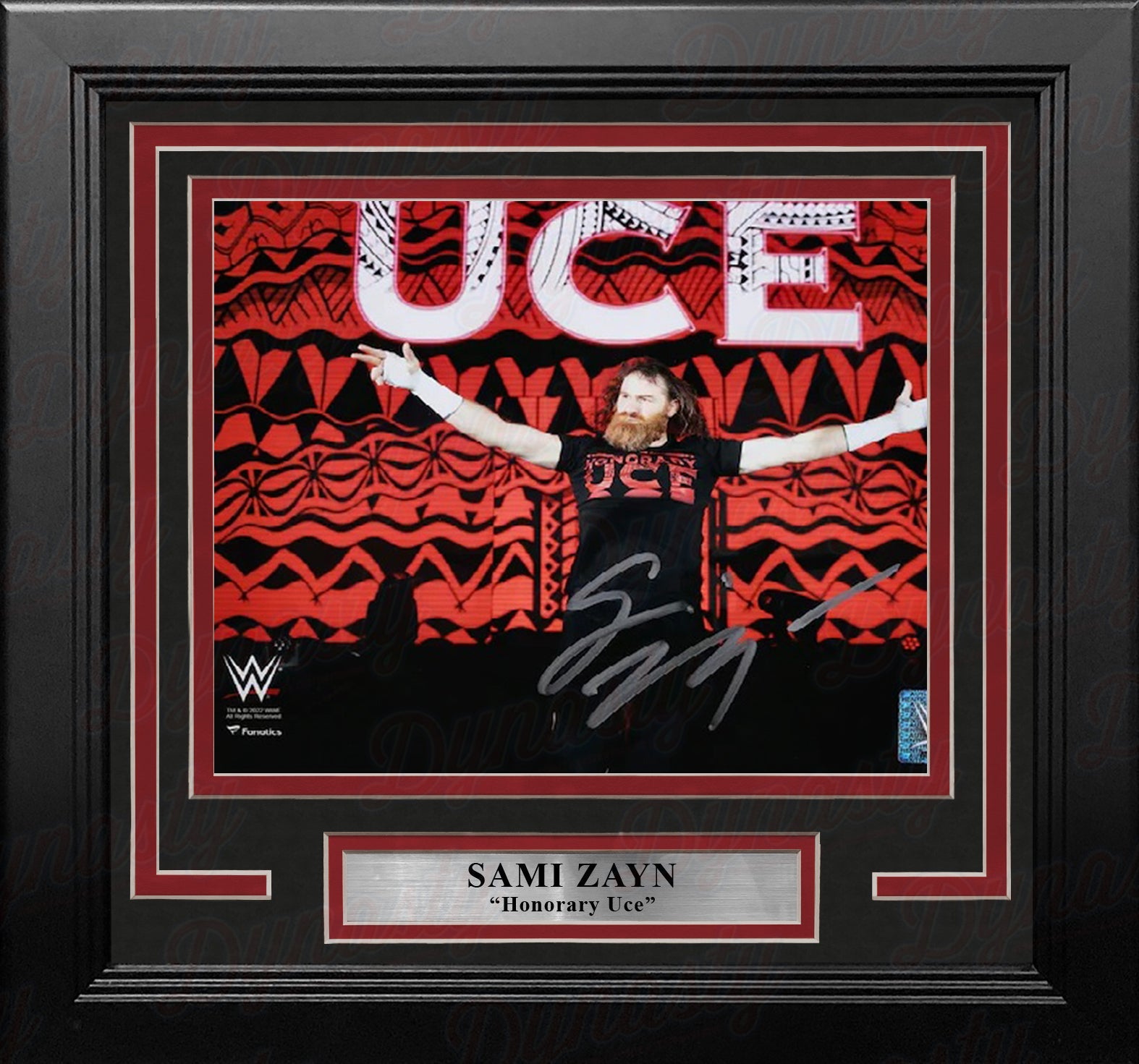 Sami Zayn Honorary Uce Entrance Autographed WWE Wrestling 8" x 10" Fra