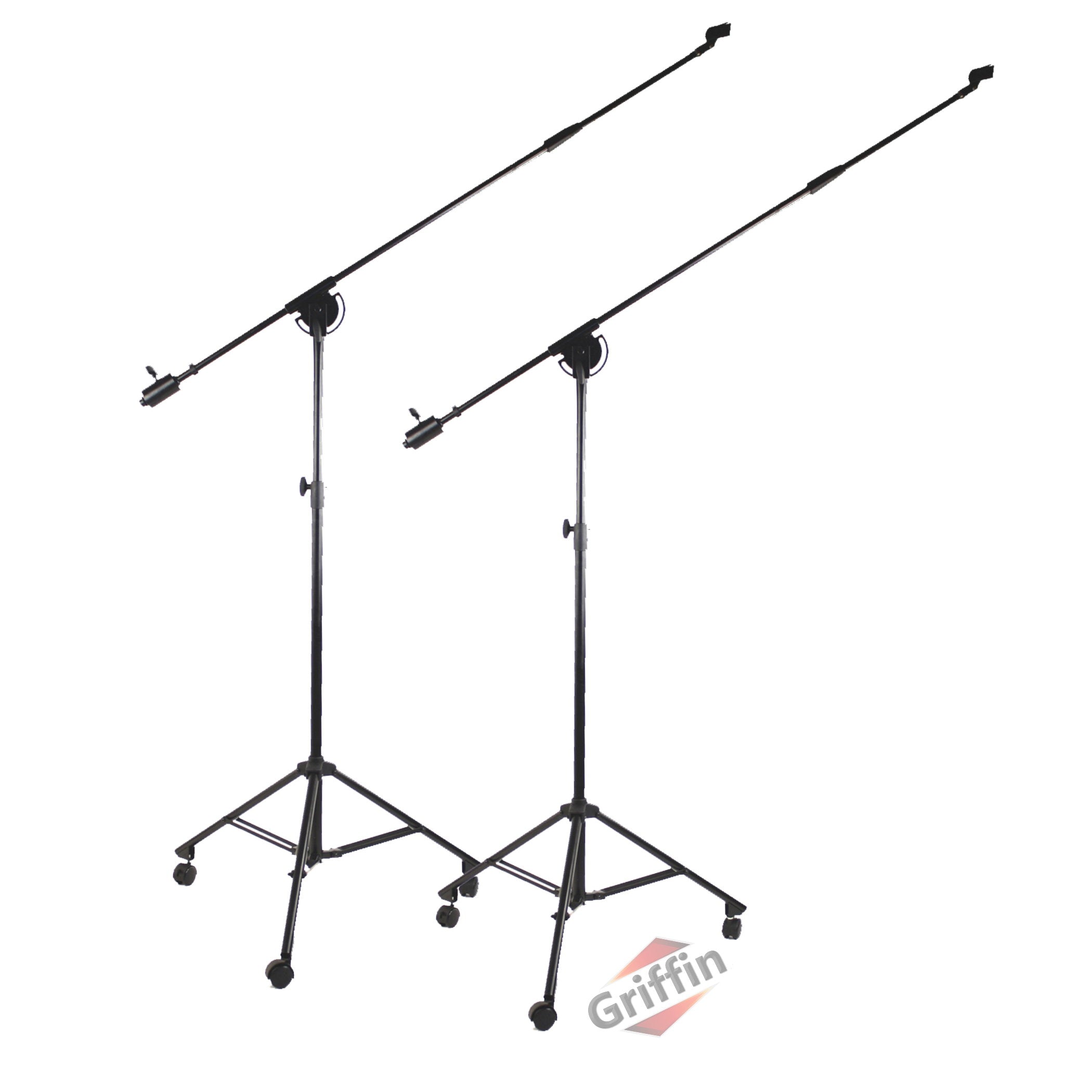 Studio Microphone Boom Stand with Wheels (2-PACK) by GRIFFIN - Profess