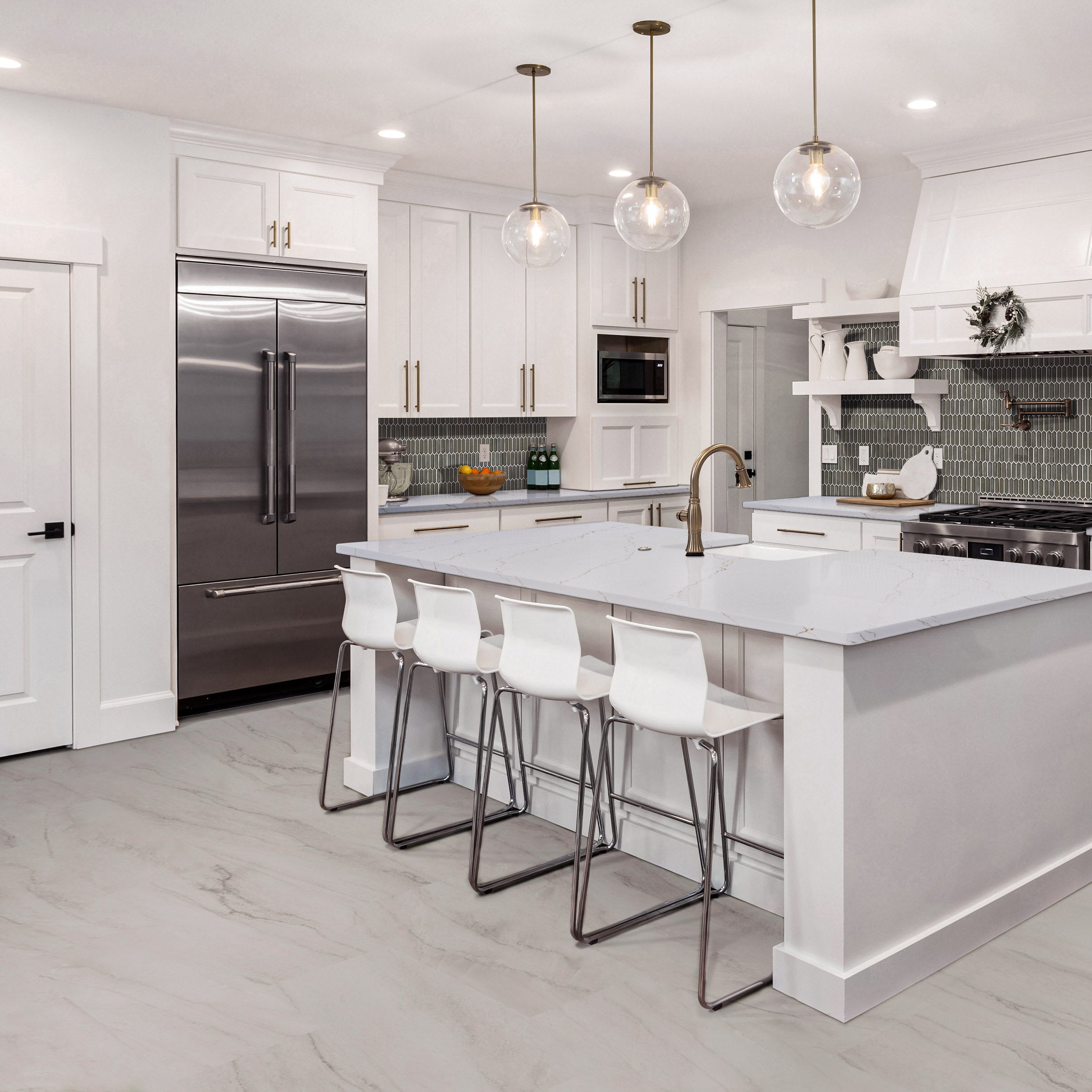 MSI Trecento Quarzo Taj 12"x24" Rigid Core Luxury Vinyl Plank Flooring