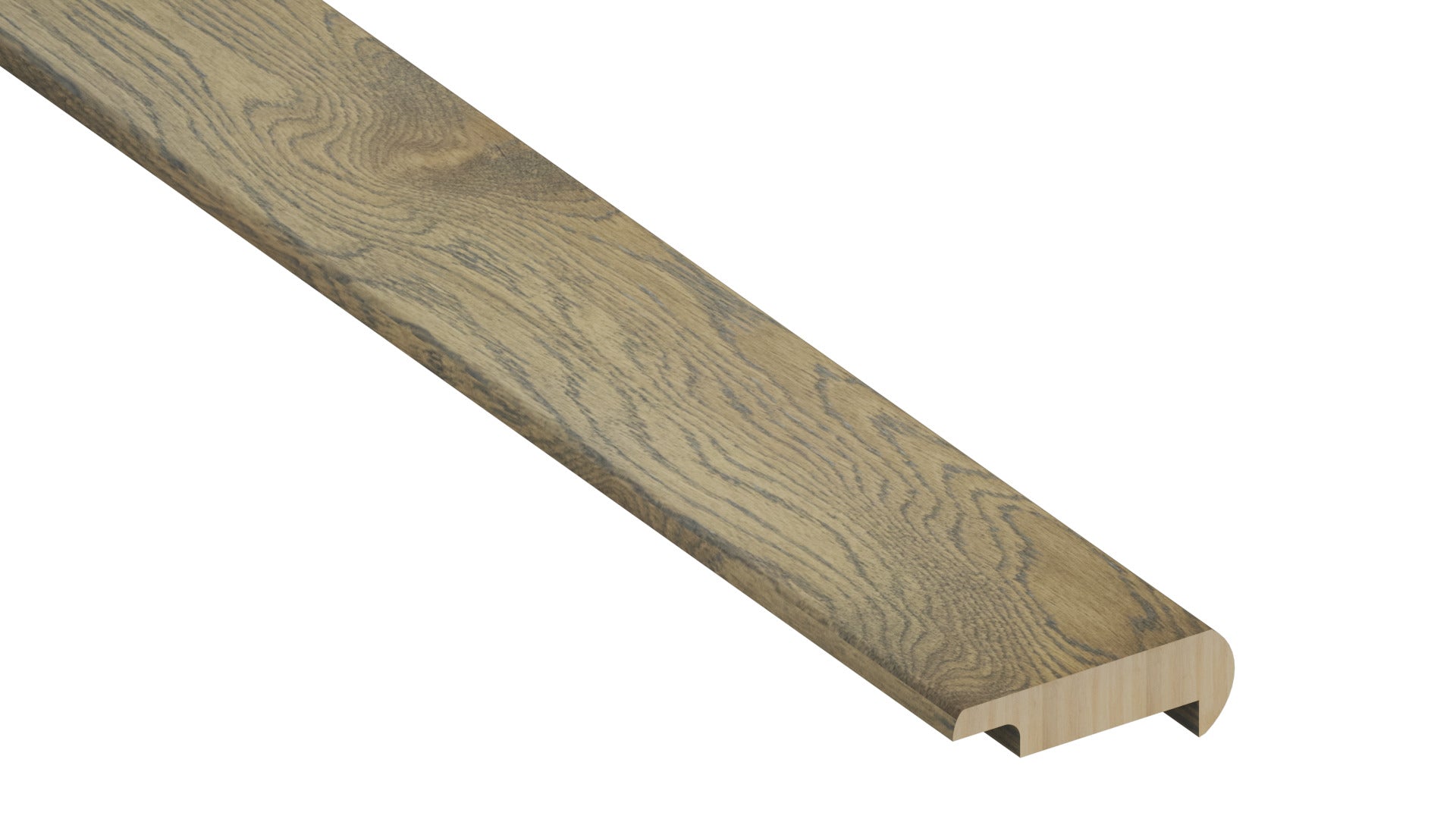 MSI Chestnut Heights Waterproof Wood Overlapping Stairnose Molding