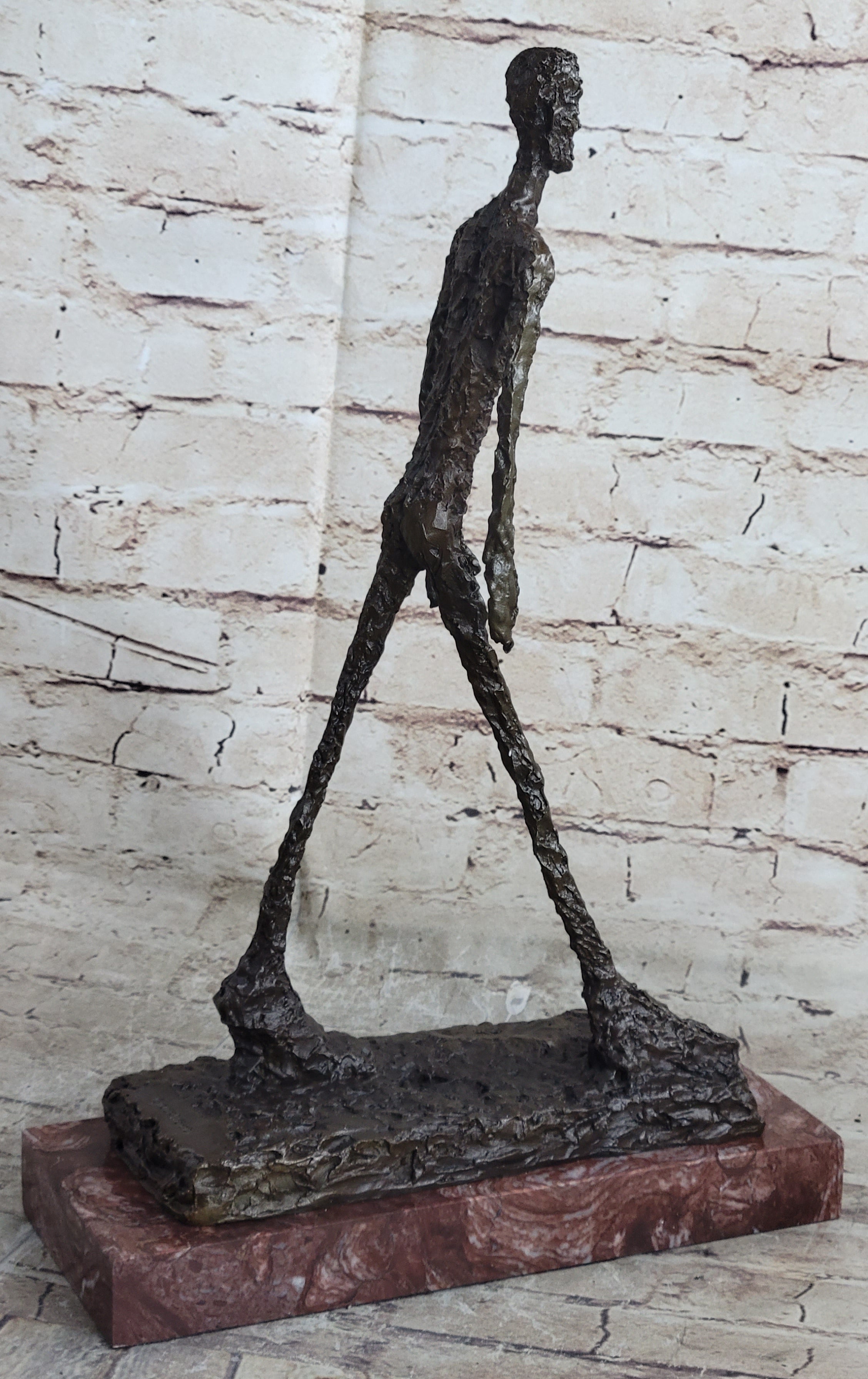 Walking Man after Alberto Giacometti Bronze Statue Sculpture Figure 16