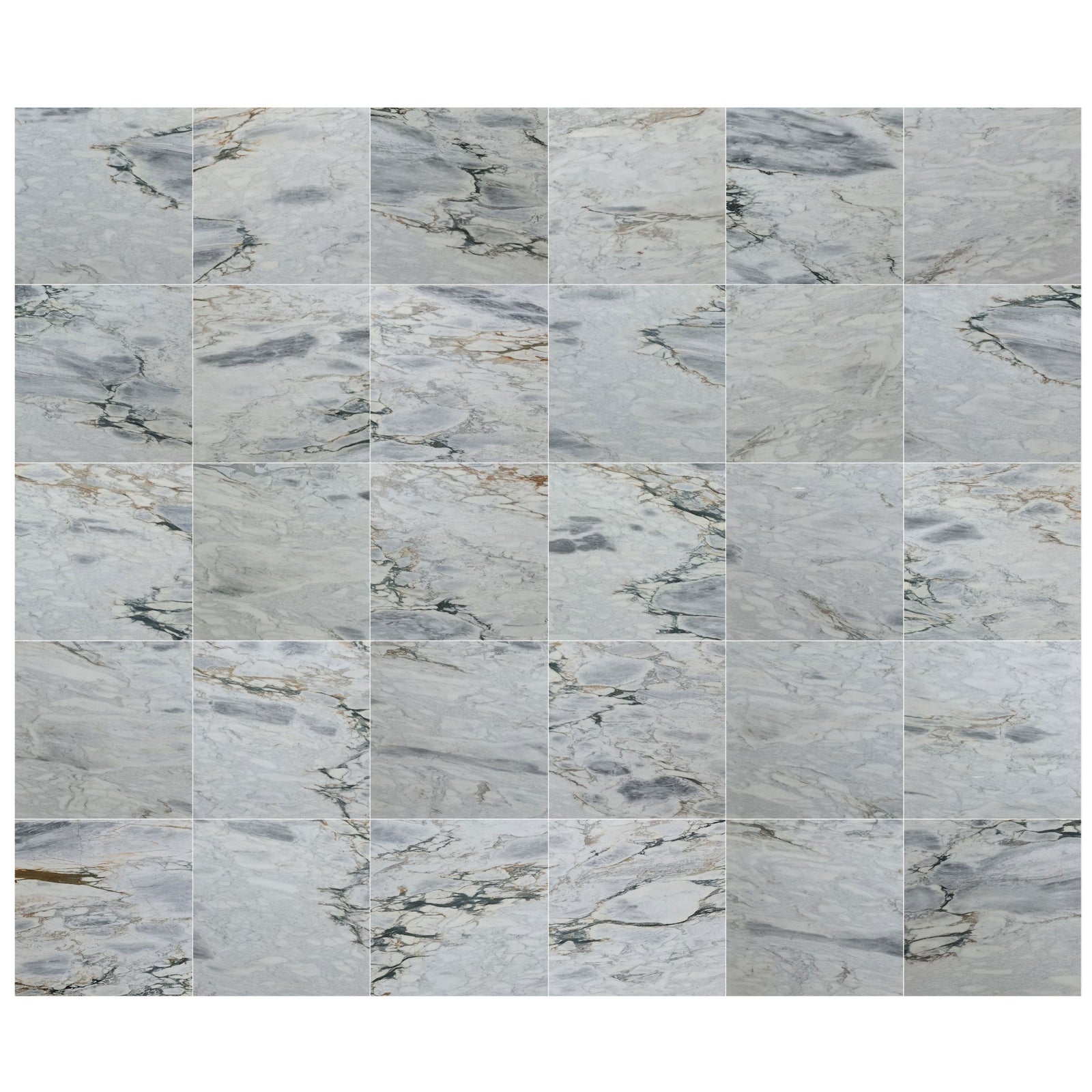 Aqua White Exotic Marble Polished Floor and Wall Tile - Large Format