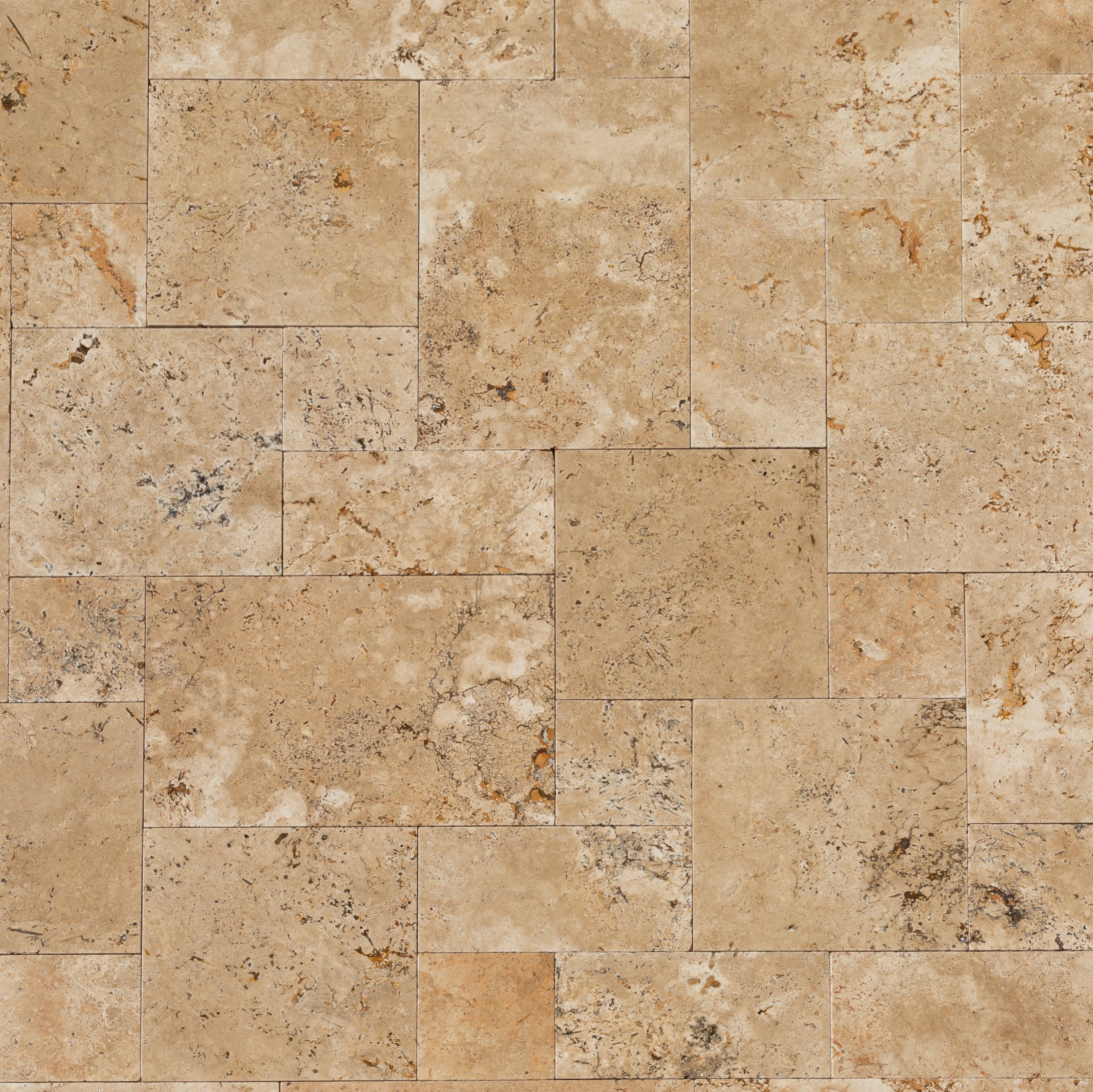 Travertine Aspendos Beige Pattern Tumbled Pavers
