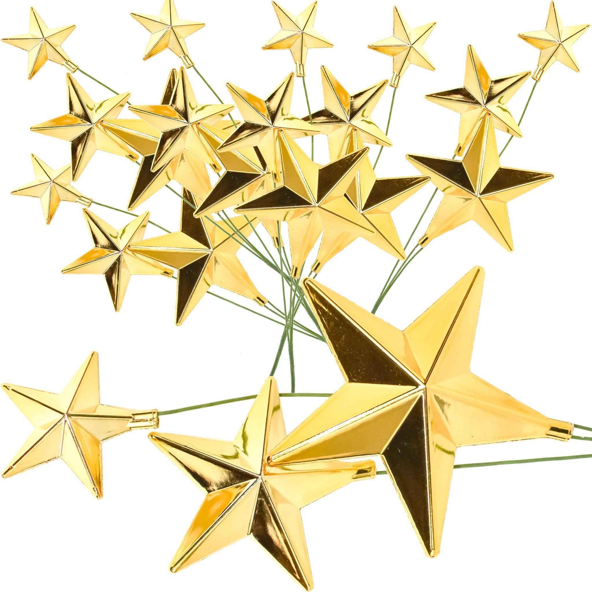 Gold Star Pick Ornaments